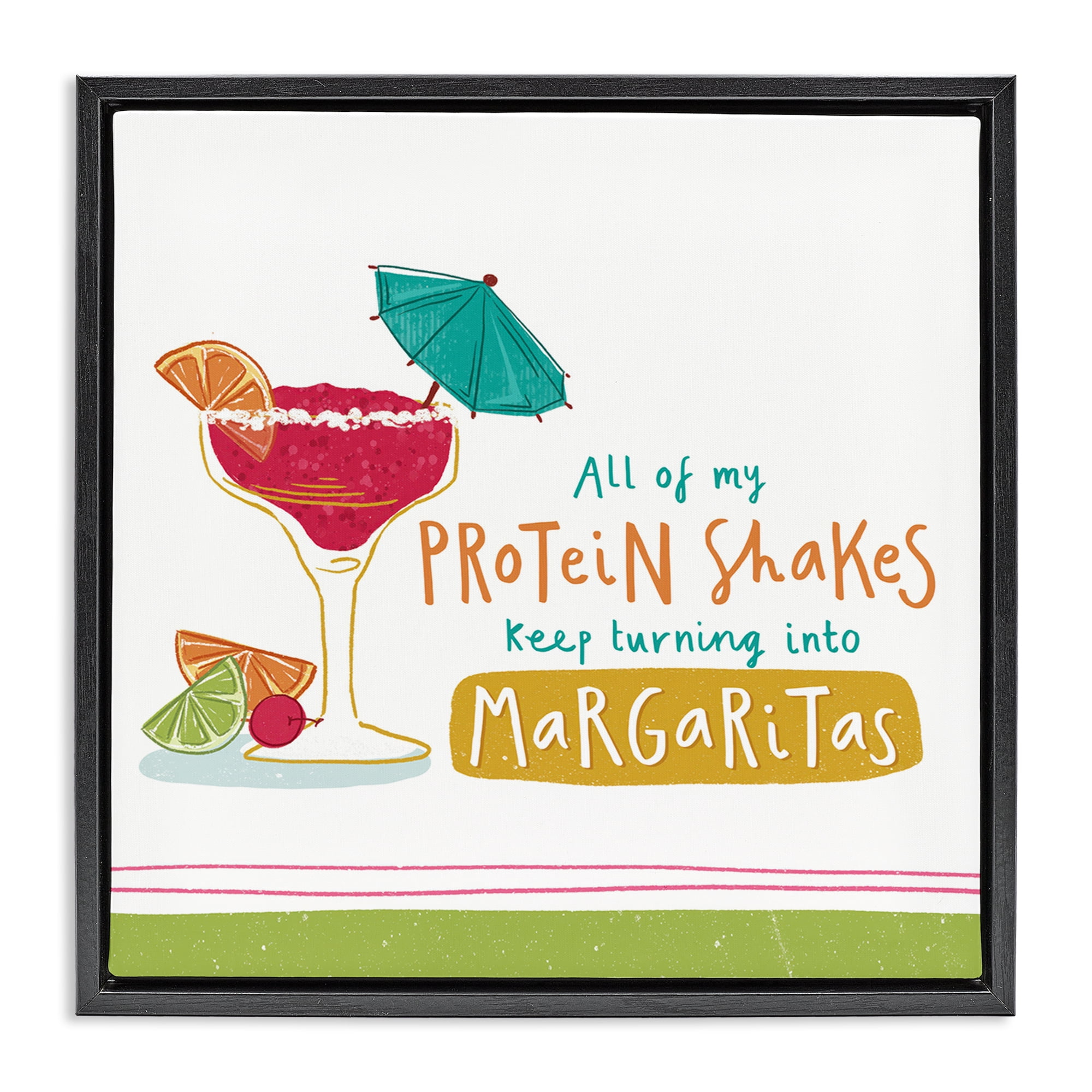 Stupell Industries Funny Margarita Phrase Food & Beverage Painting ...