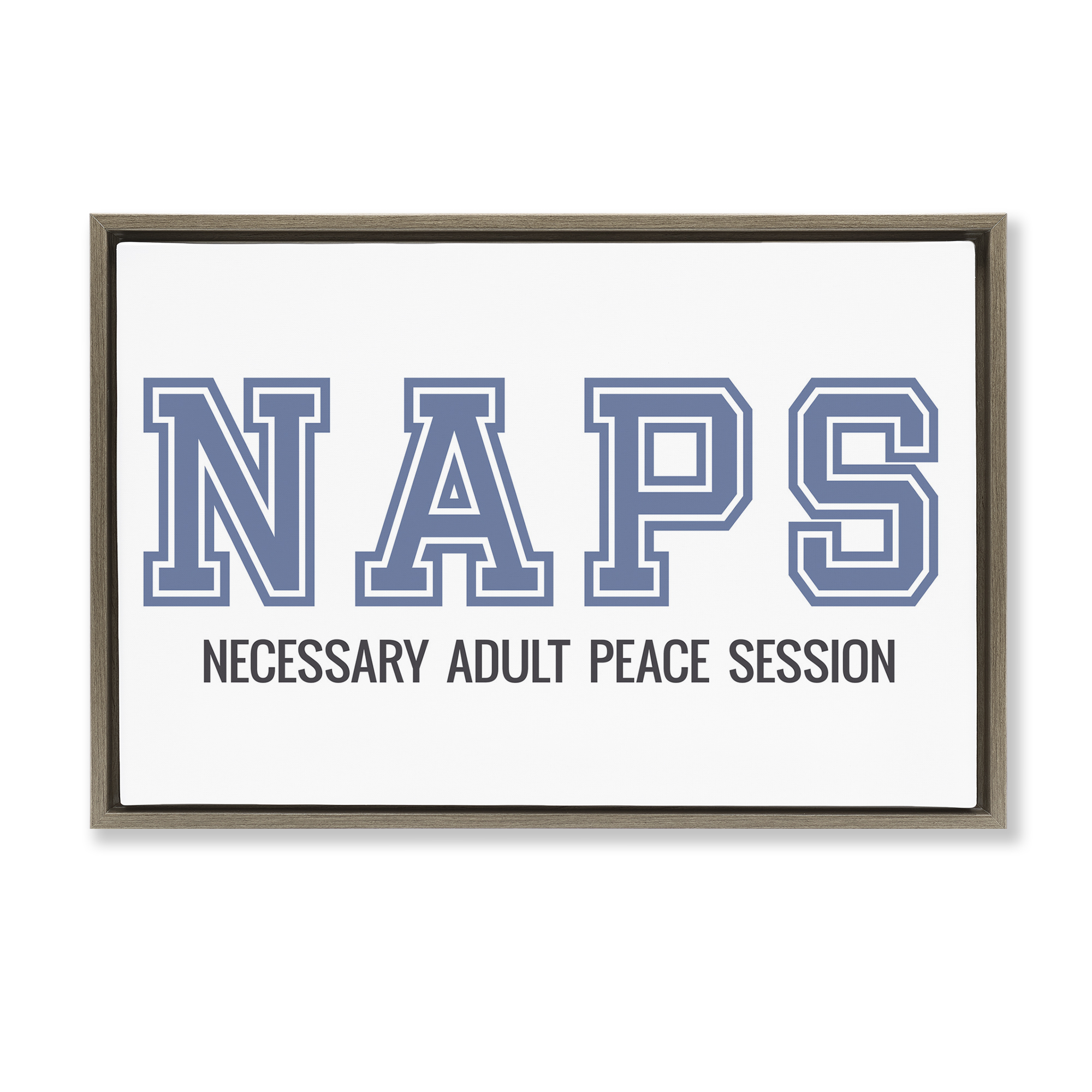 Stupell Industries Funny Naps Phrase Typography Painting Brown Floater ...