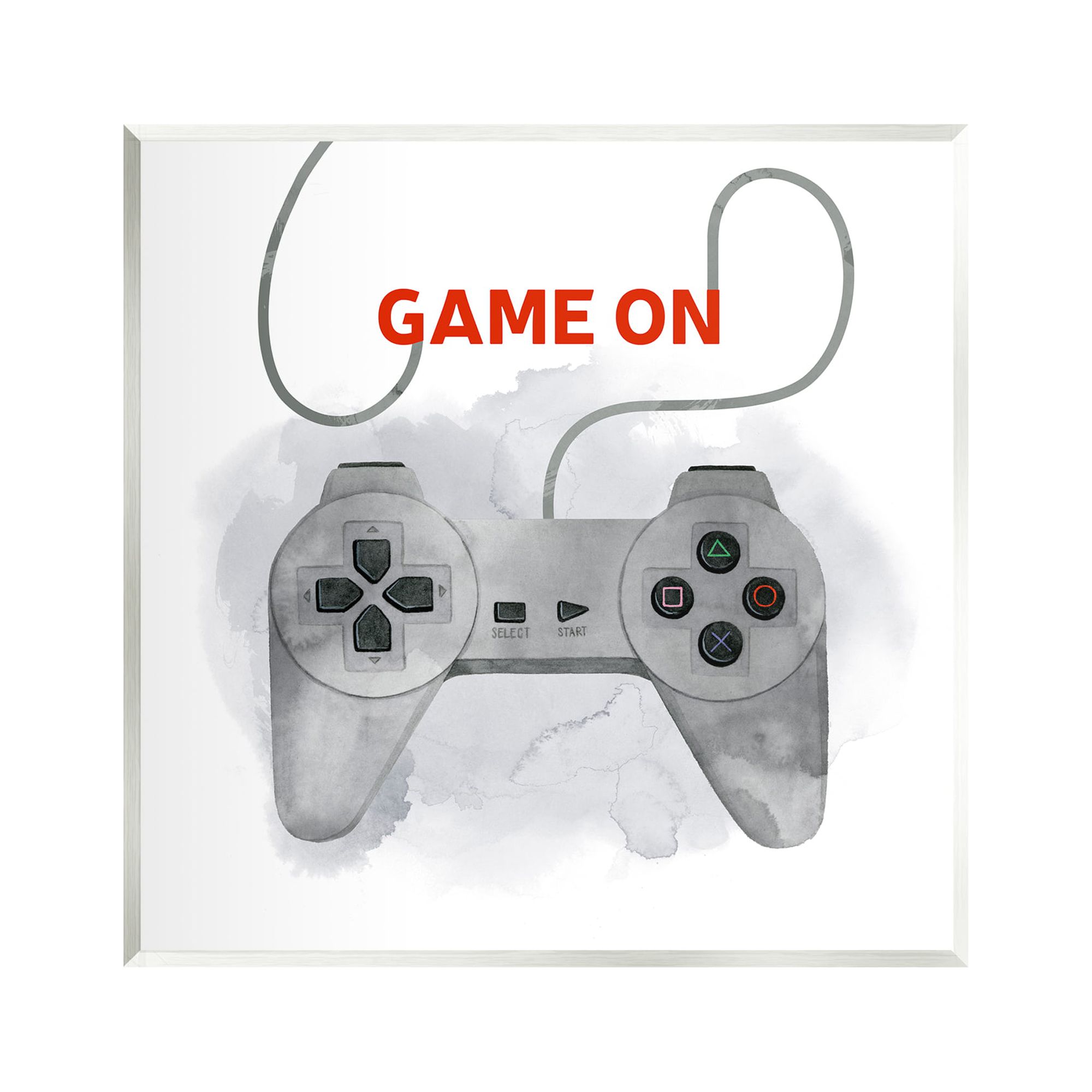 Stupell Industries Game Gamer Joystick Controller Art Print - Walmart.com