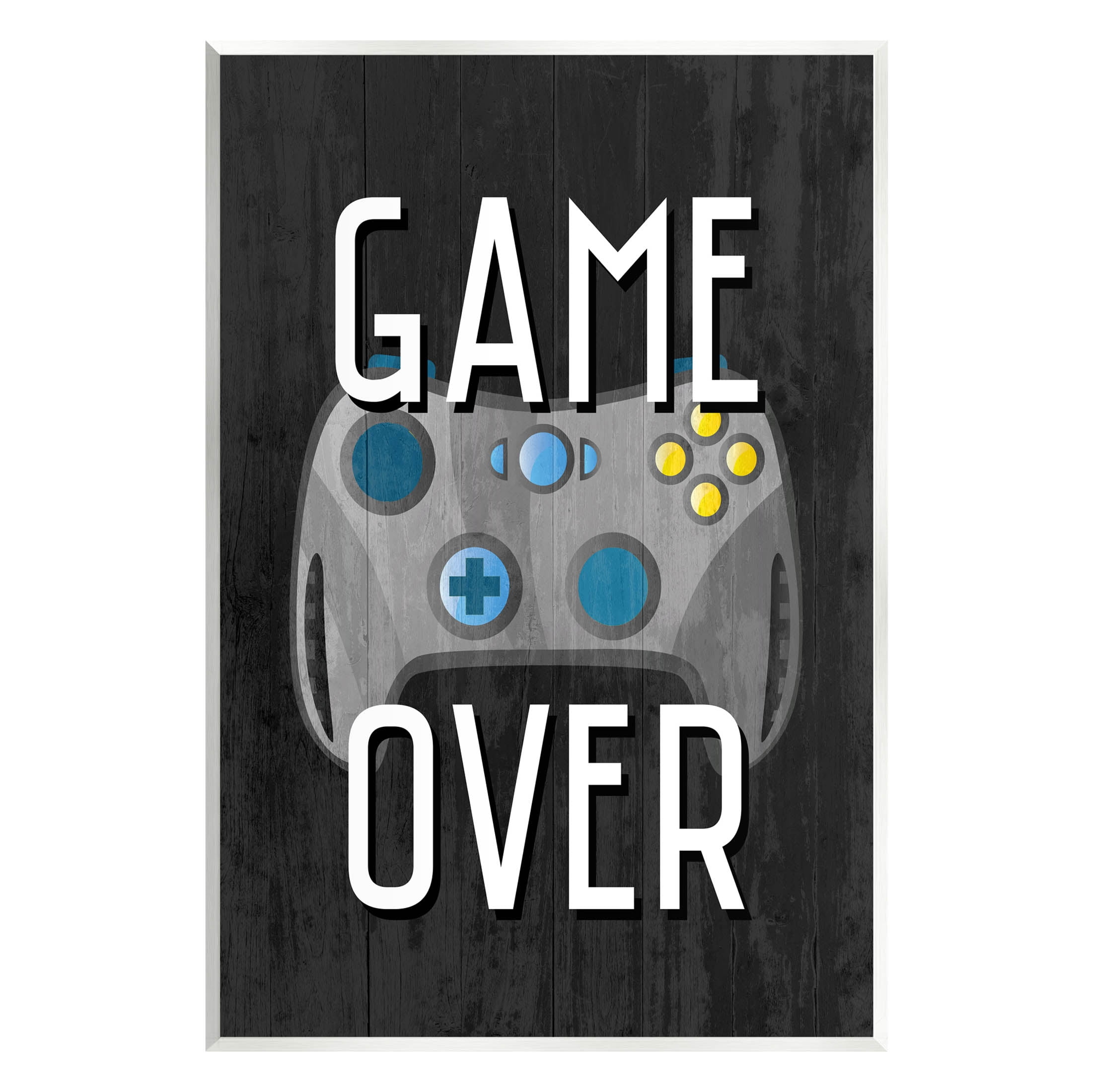 Stupell Industries Game Over Controller Graphic Art Unframed Art Print ...