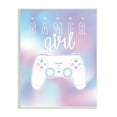 Stupell Industries Gamer Girl Pastel Typography Wood Wall Art, 13x19 ...