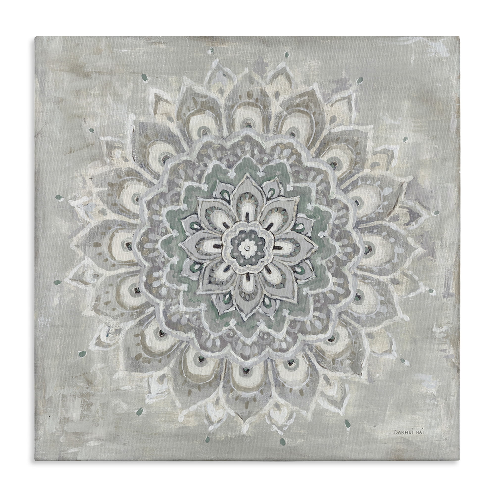 Stupell Industries Gentle Mandala Flower Abstract Painting Gallery ...