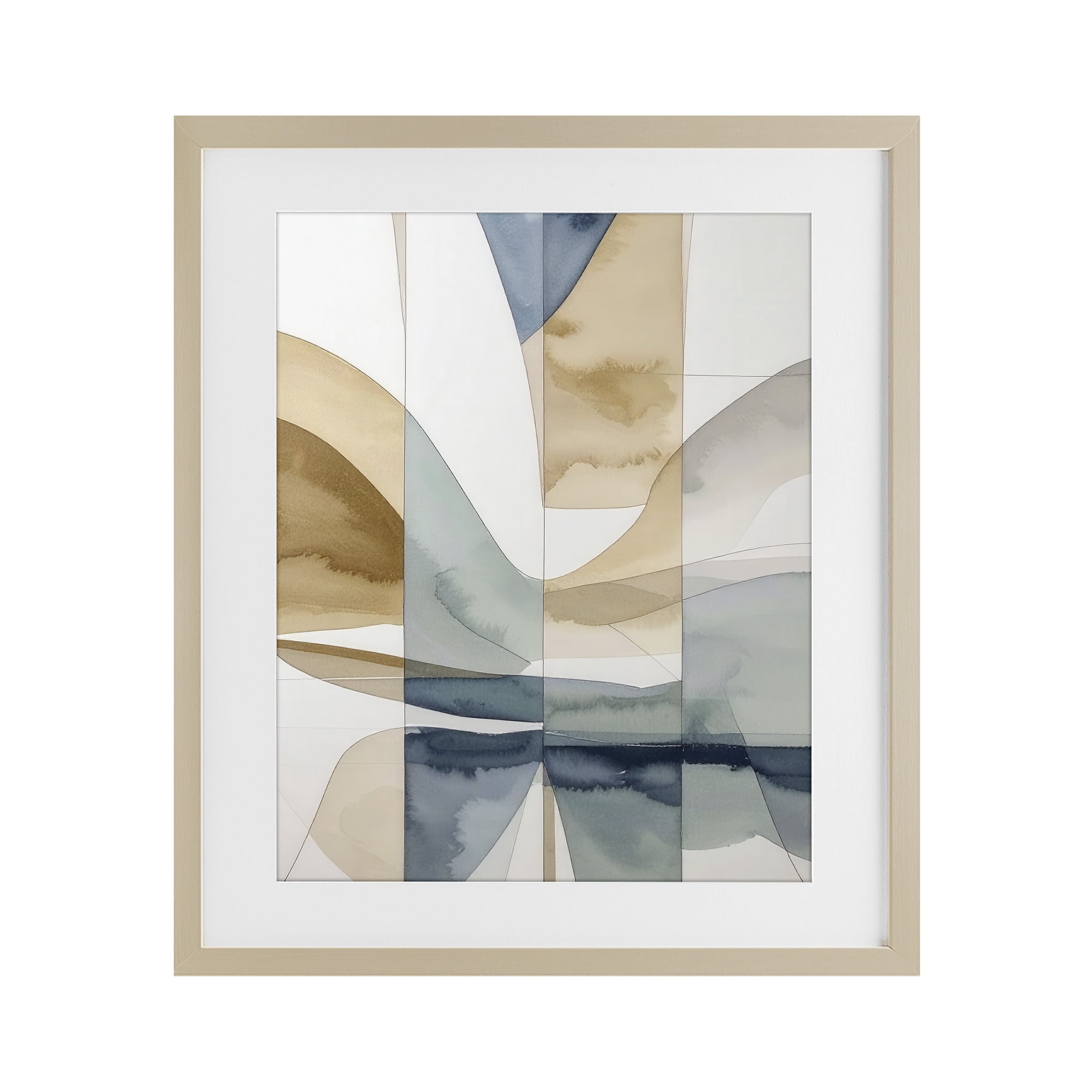 Stupell Industries Geographic Fluid Abstraction Birch Framed Print ...