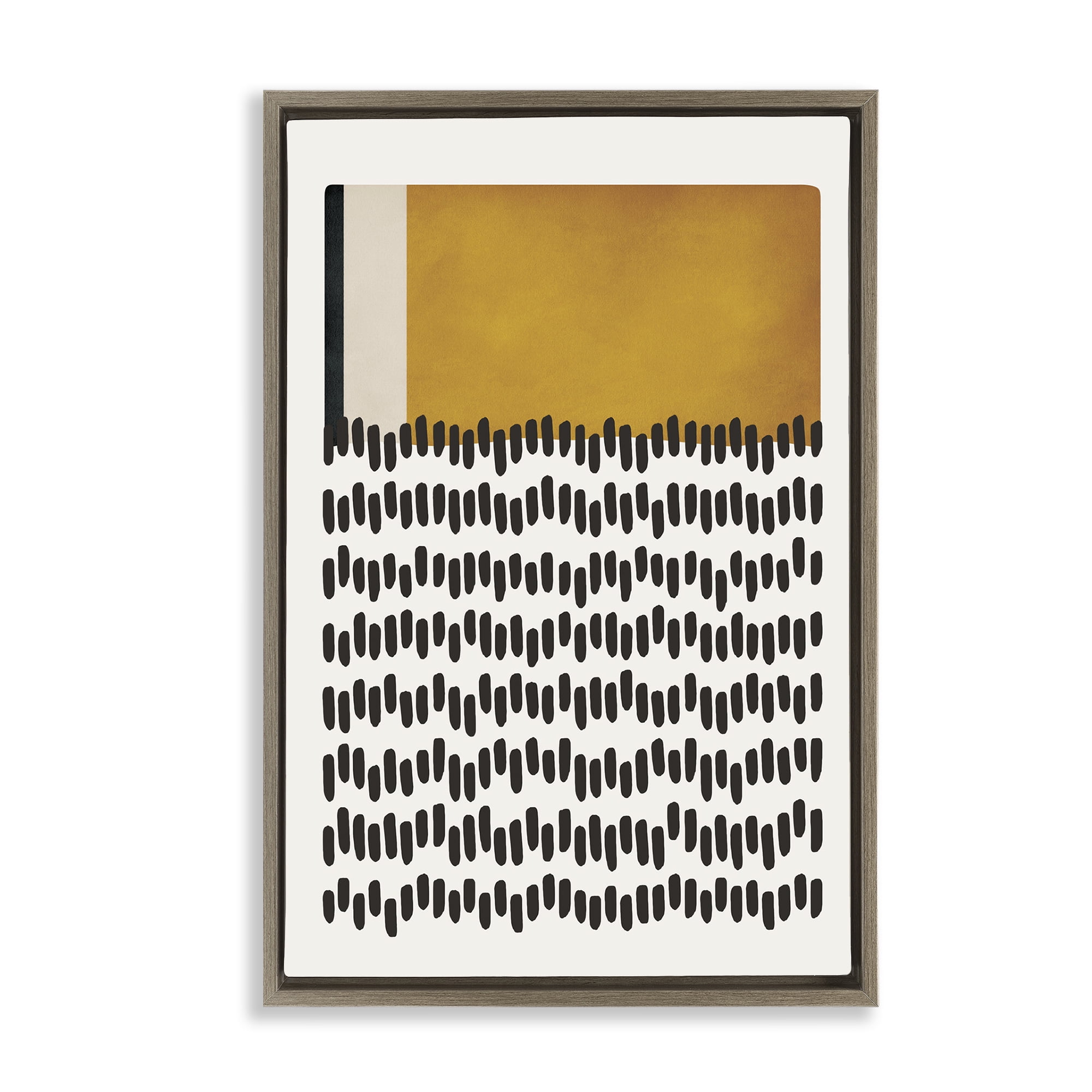 Stupell Industries Geometric Crosby Street Abstract Painting Brown ...