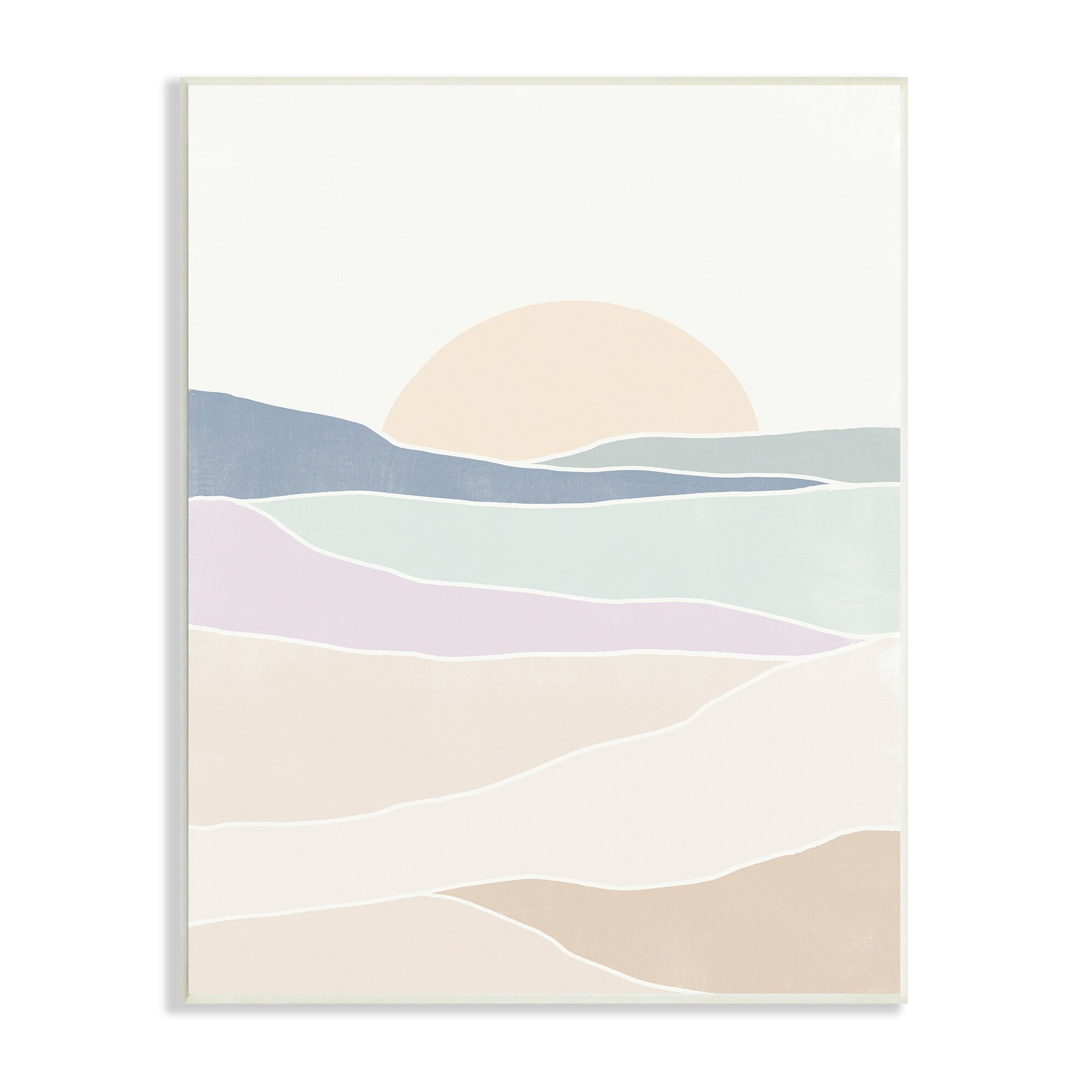 Stupell Geometric Sunrise Wall Art - Nature Landscape Print - Walmart.com