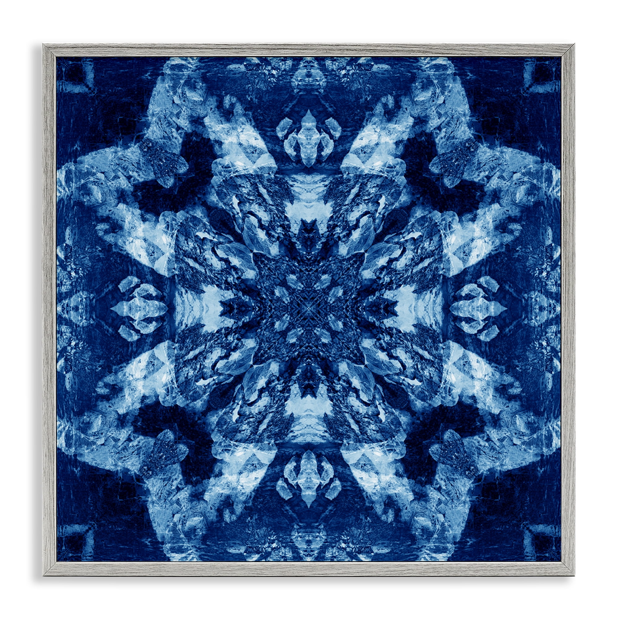 Stupell Industries Geometric Symmetry Pattern Abstract Painting Gray ...