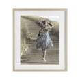 Stupell Industries Girl With Sun Hat Walking Birch Framed Print Under ...