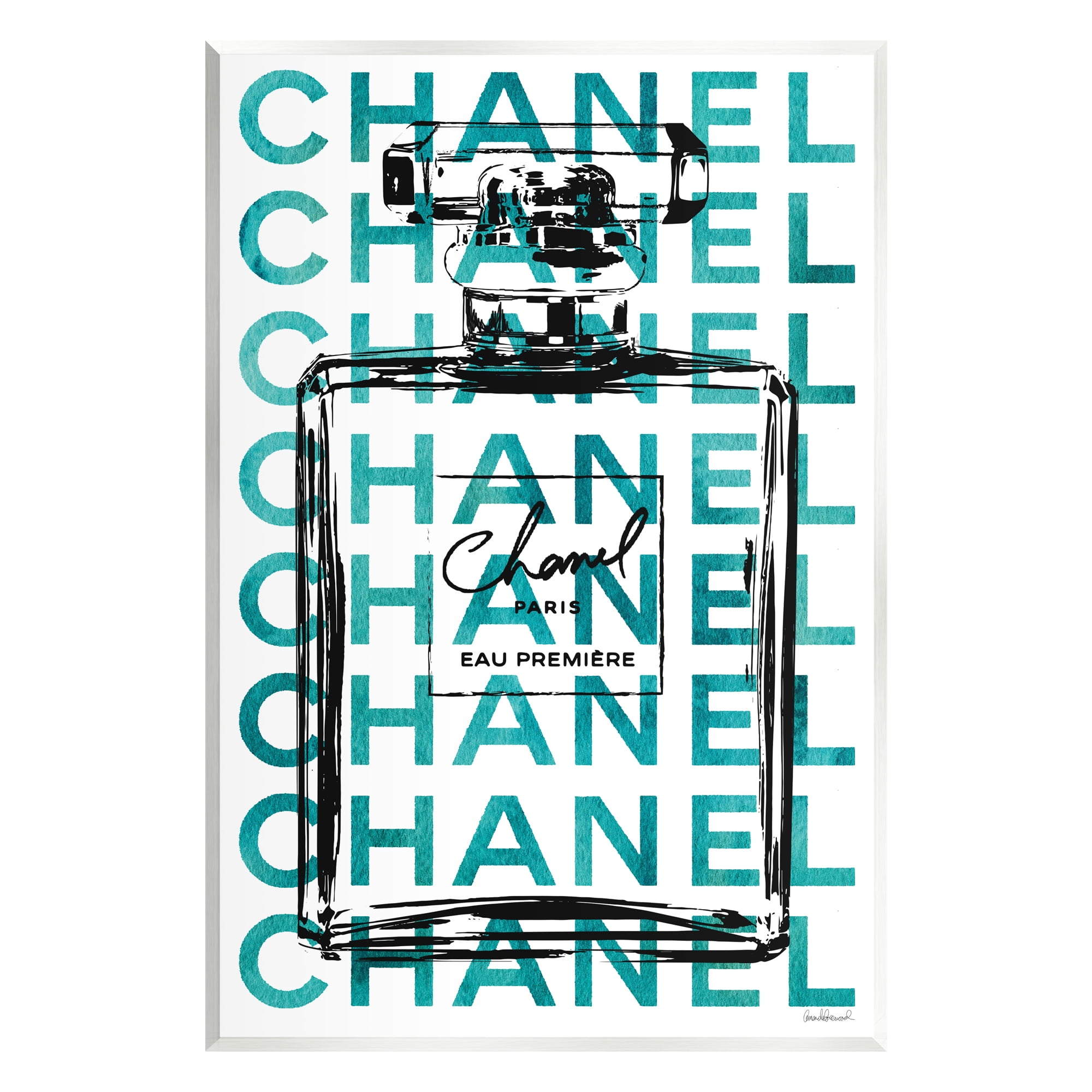 Stupell Industries Glam Brand Perfume Beauty & Fashion Painting ...