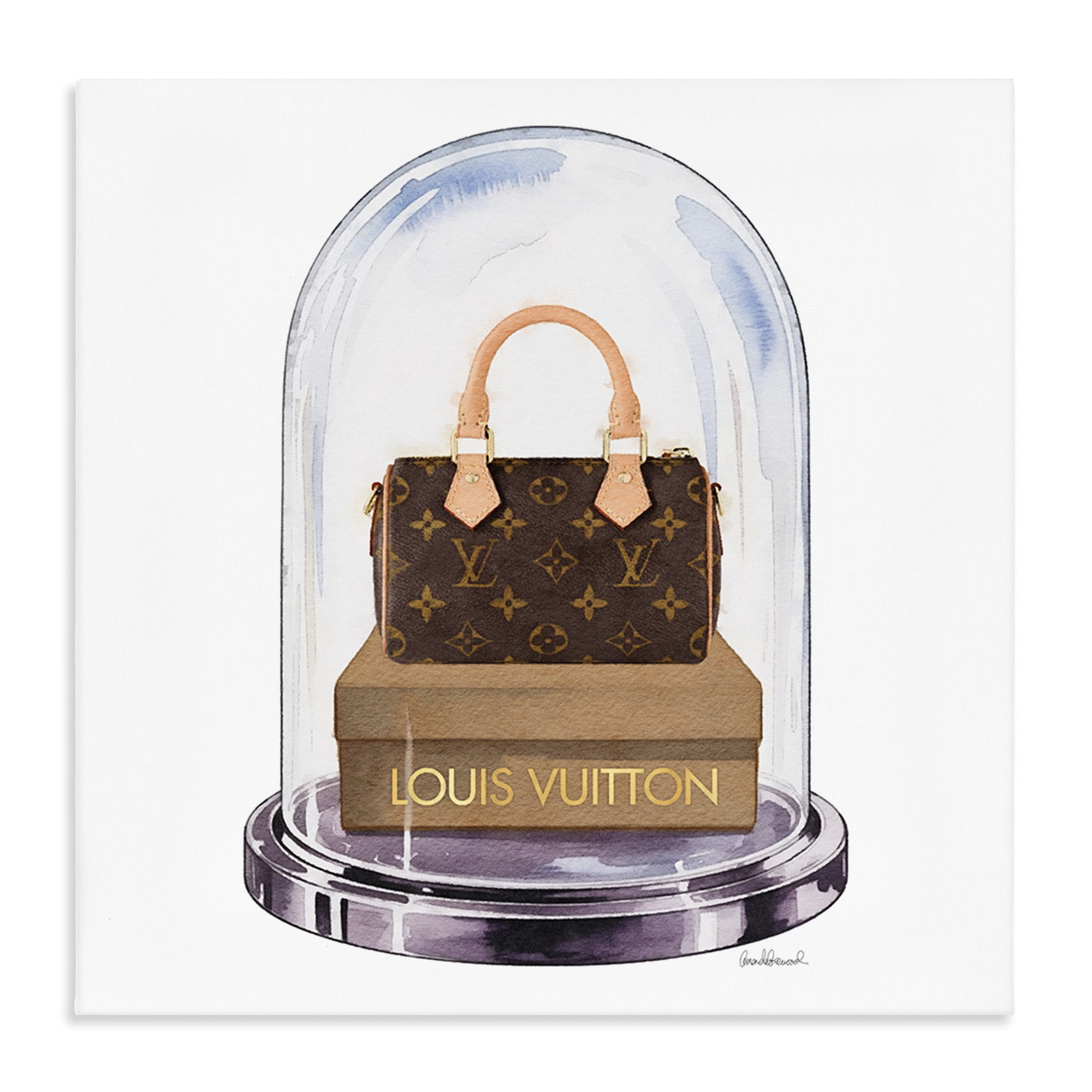 Stupell Industries Glam Purse Bell Jar Canvas Wall Art, design by ...