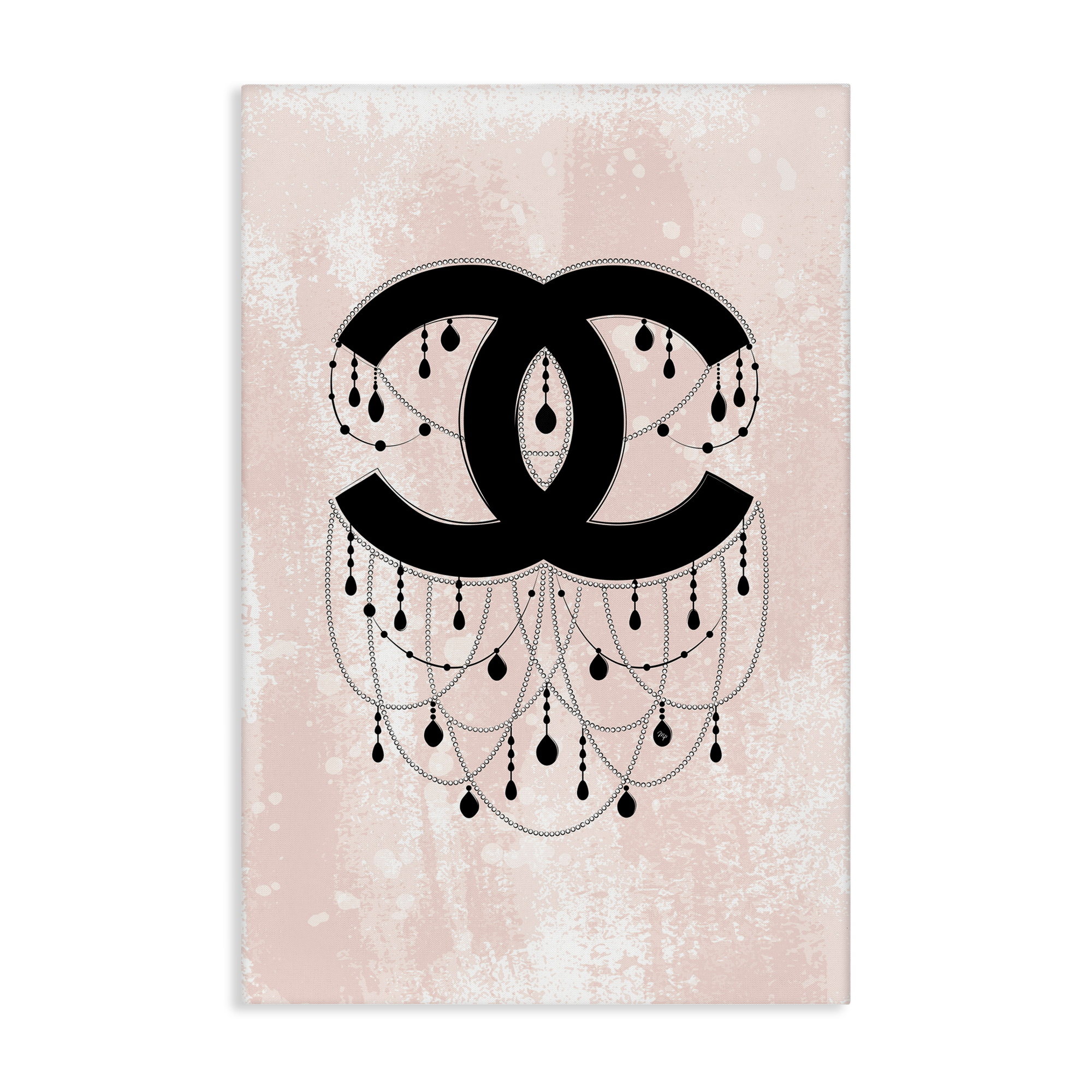 Stupell Industries Glam Symbol with Jewels Beauty & Fashion Painting ...