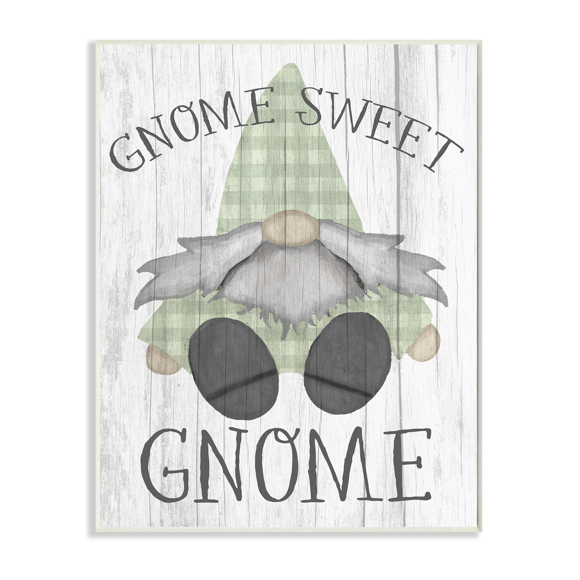 Stupell Industries Gnome Sweet Gnome Garden Home Pun Fairy Tales ...