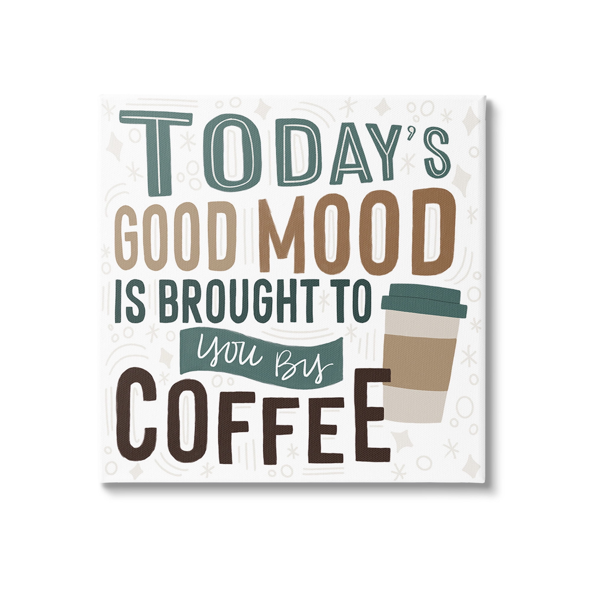 Stupell Industries Good Mood By Coffee Food & Beverage Painting Gallery ...