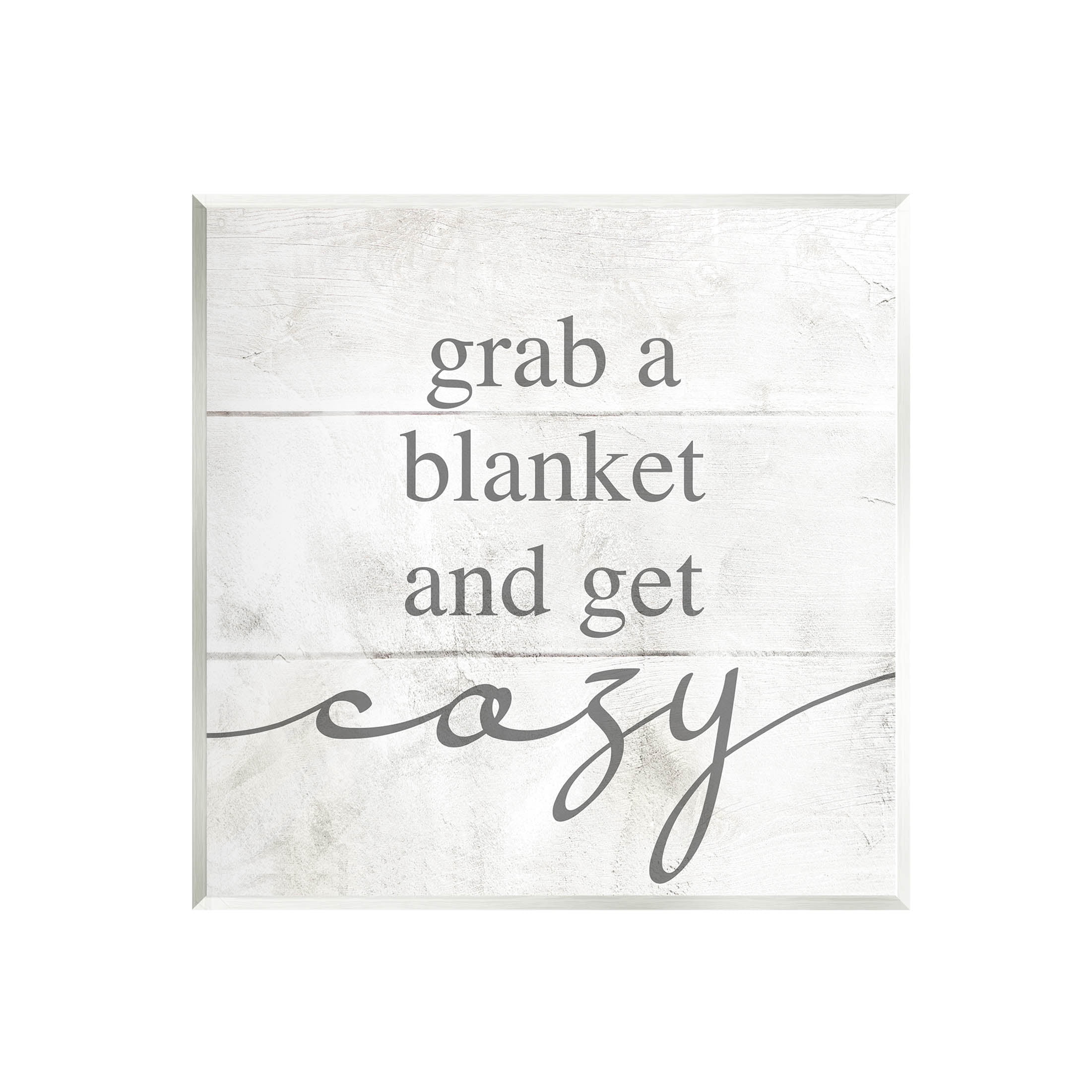 Stupell Industries Cozy Phrase Graphic Art Print Unframed Wall Decor by ...