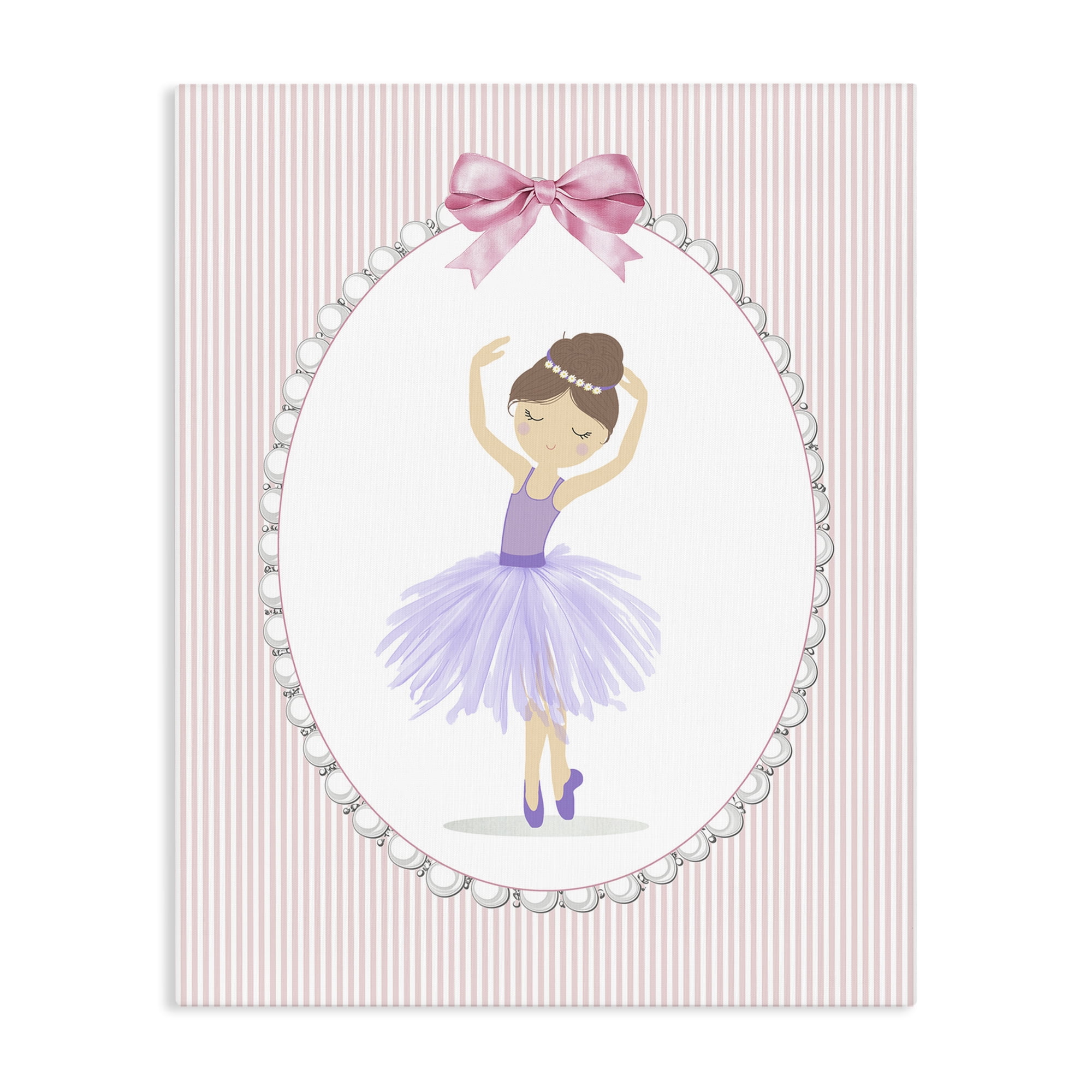 Stupell Industries Graceful Dance on Stripes Canvas Wall Art, design by ...