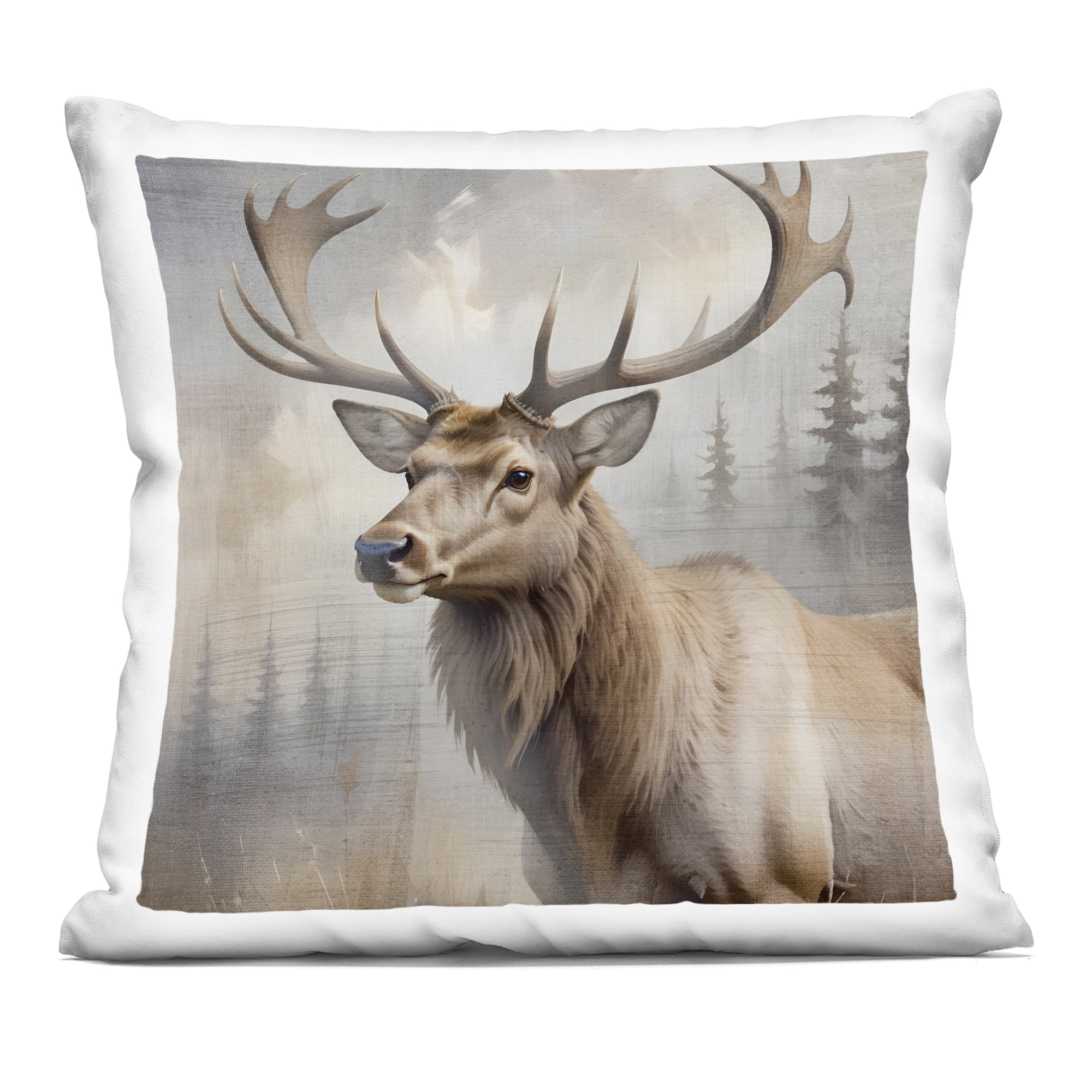 Stupell Industries Graceful Forest Stag Decorative Printed Throw Pillow ...