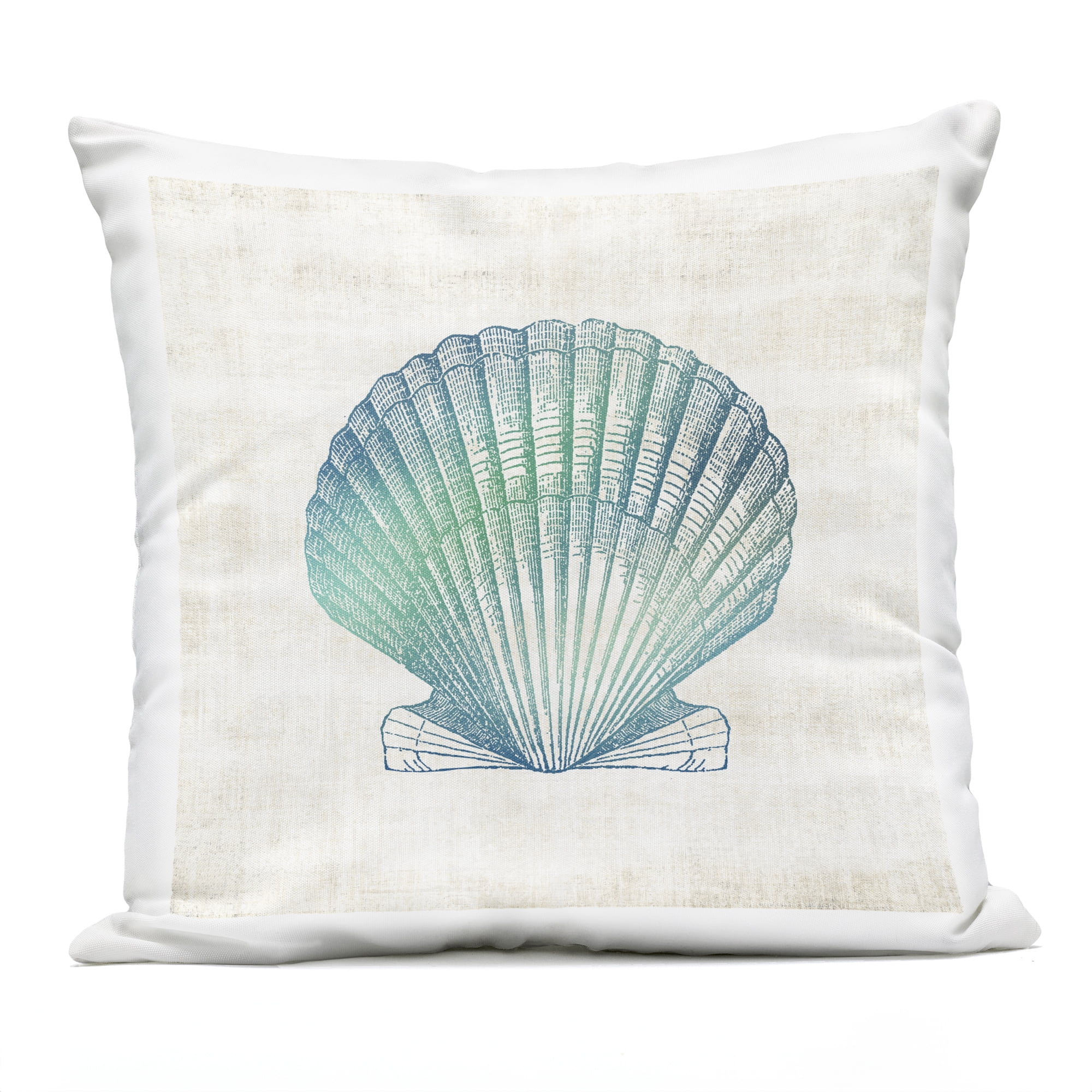 Stupell Industries Gradient Clam Seashell Design by Susan Arnot Outdoor ...