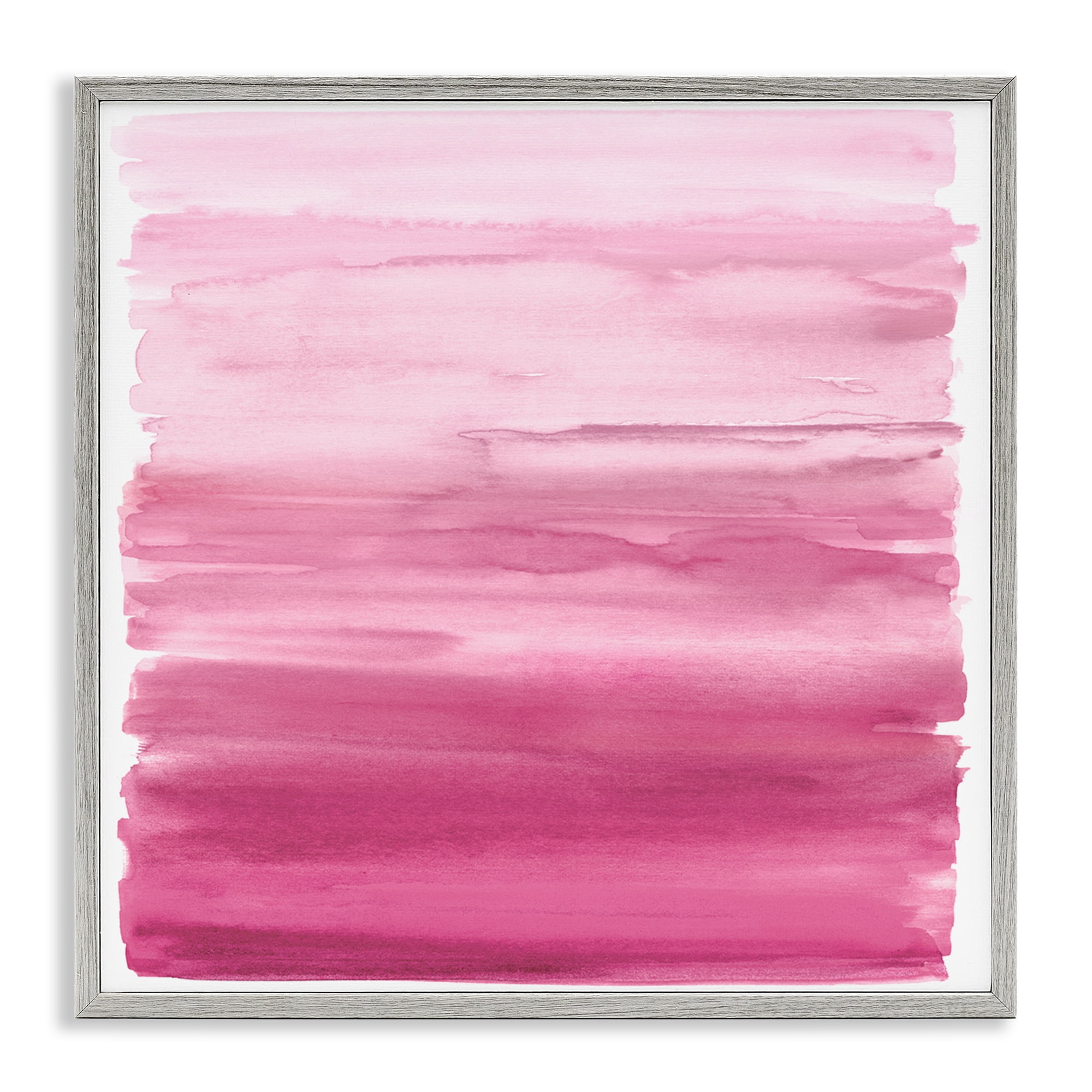 Stupell Industries Gradient Pink Blush Gray Framed Giclee Art, design ...