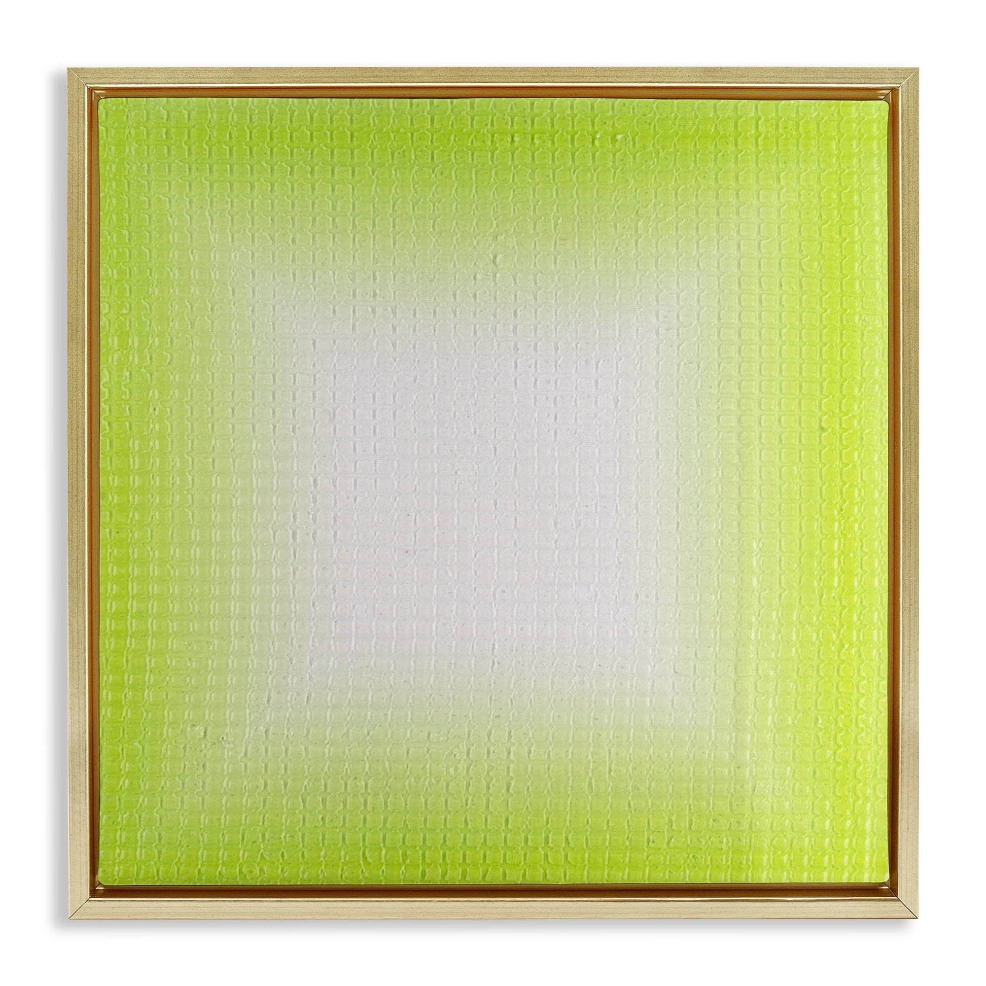 Stupell Industries Green Ombre Fade Abstract Painting Gold Floater ...