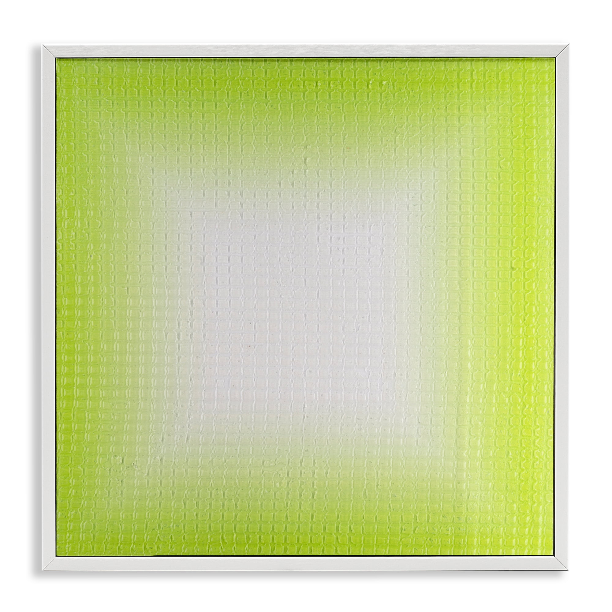 Stupell Industries Green Ombre Fade Abstract Painting White Framed Art ...