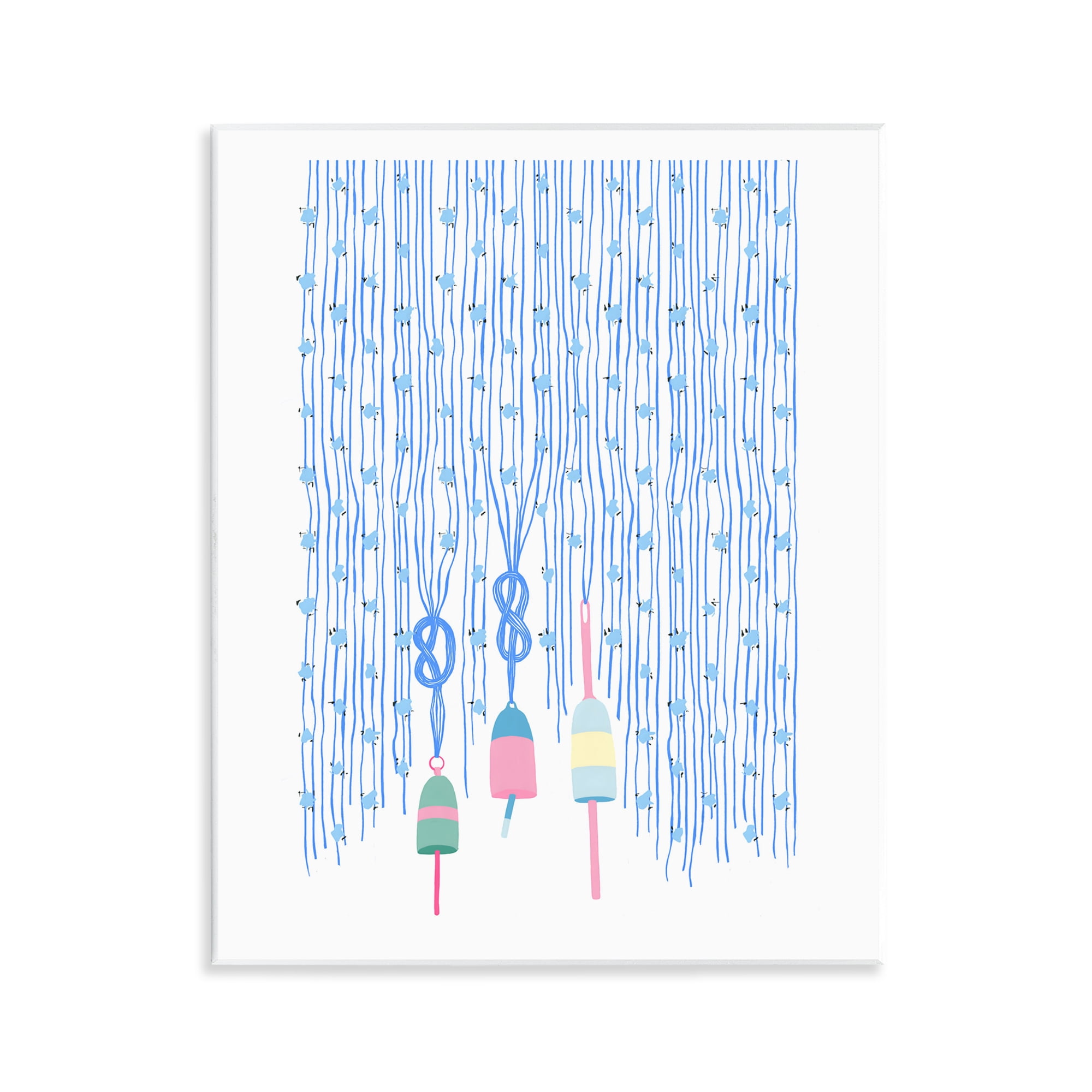 Stupell Industries Hanging Buoys on Ropes Wall Plaque Art, design by ...