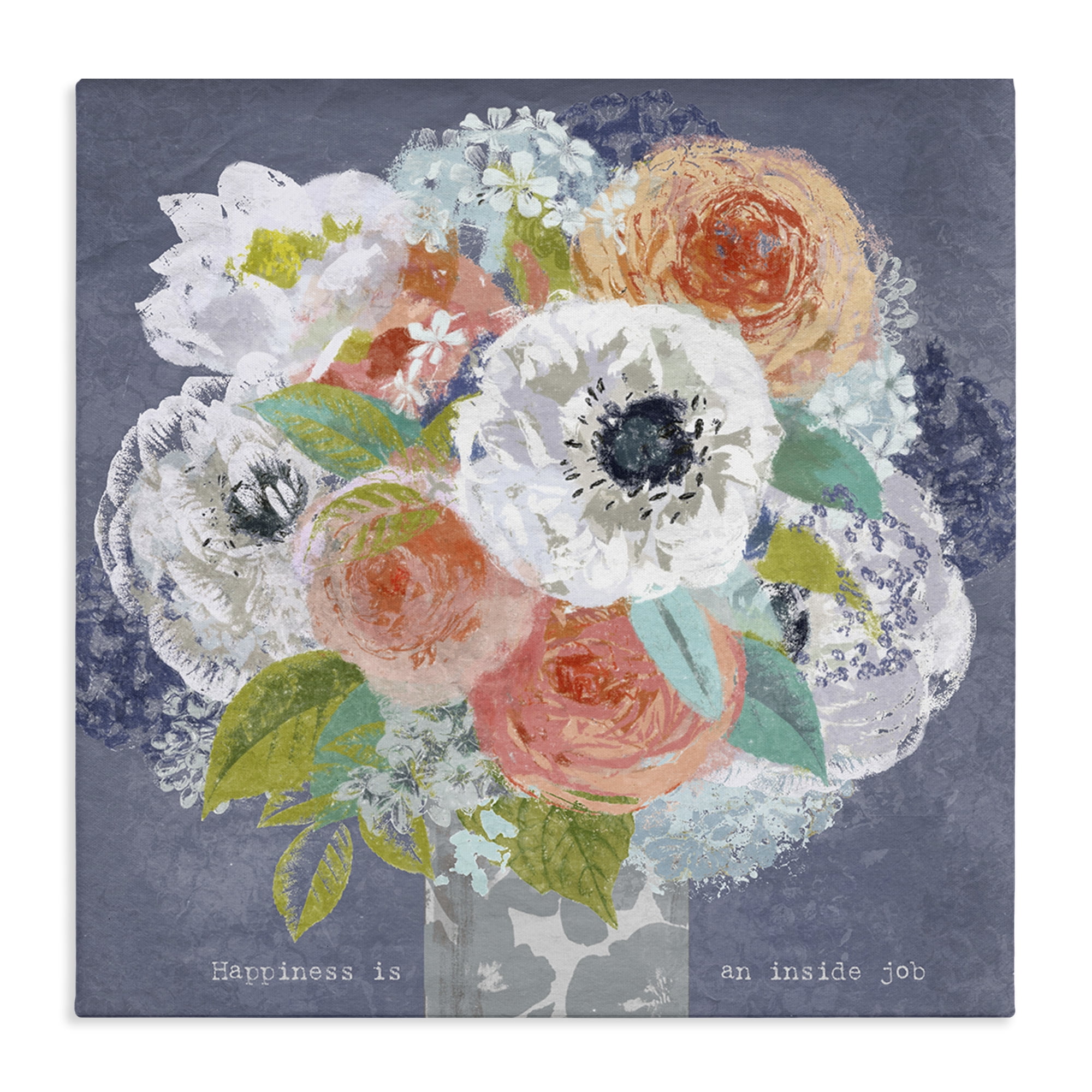 Stupell Industries Happiness Is An Inside Job Canvas Wall Art, design ...