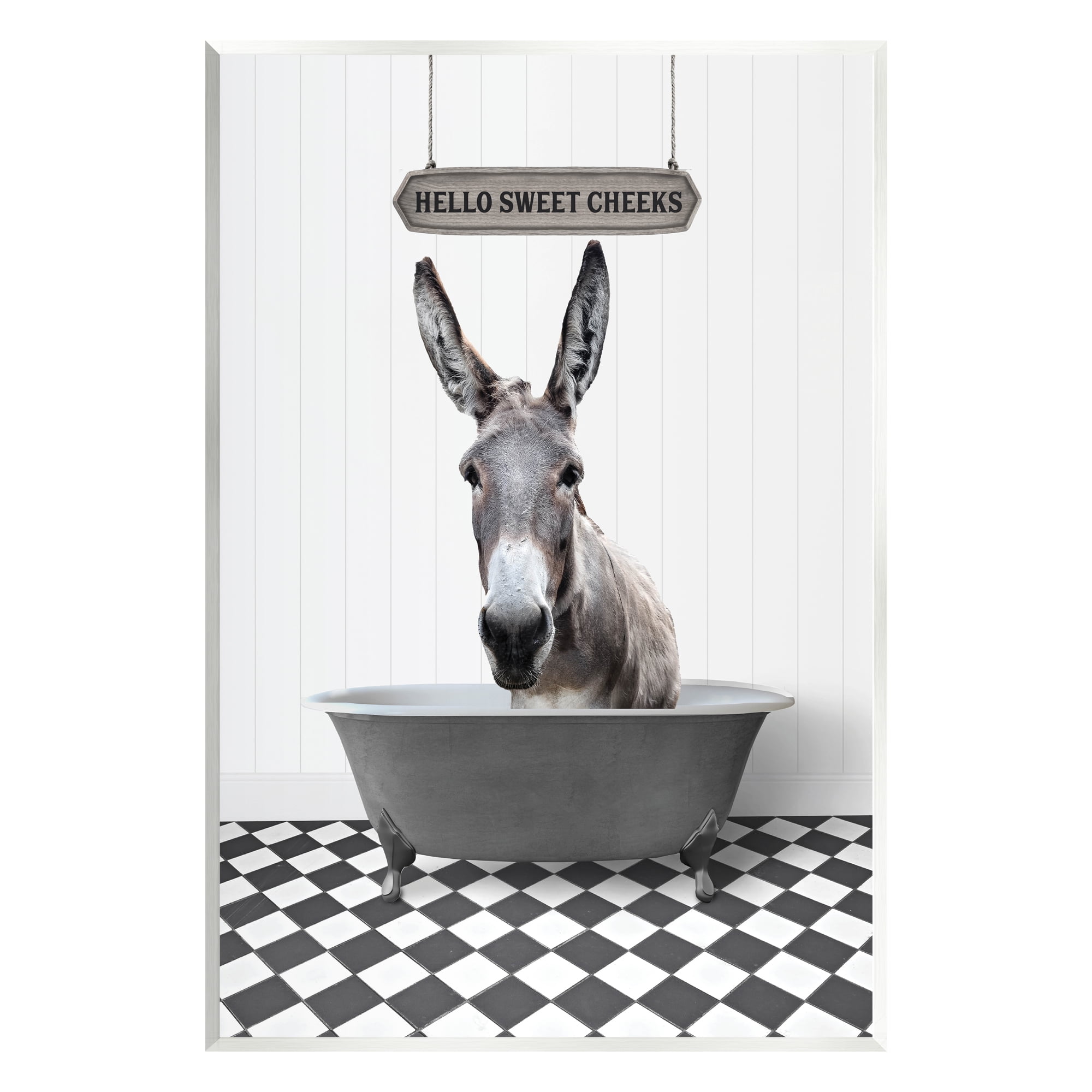 Stupell Industries Hello Sweet Cheeks Farmhouse Animals & Insects ...