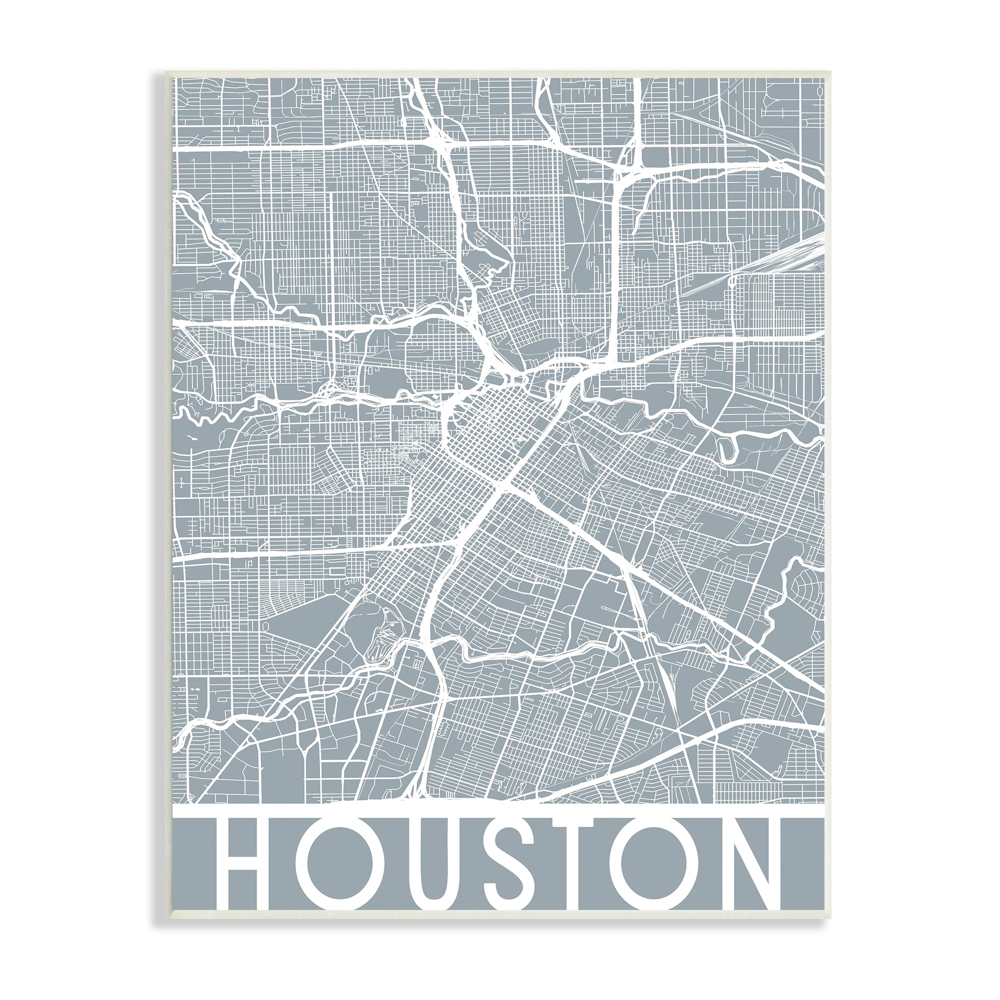 Stupell Industries Houston Texas Street Outline Southern Transportation ...