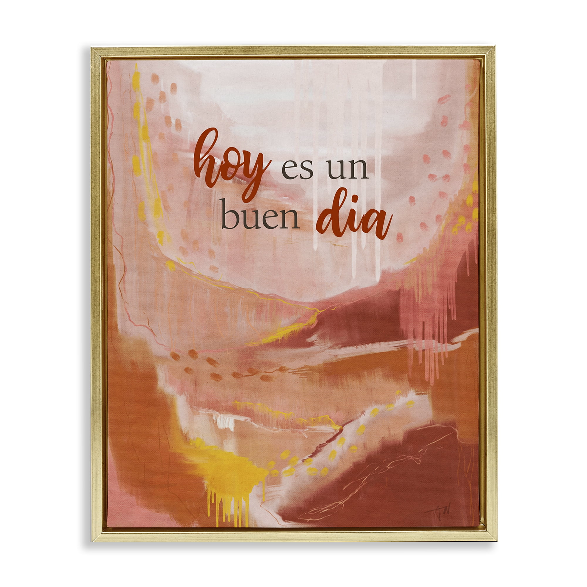 Stupell Industries Hoy es un Buen Dia Rojo Inspirational Quotes ...