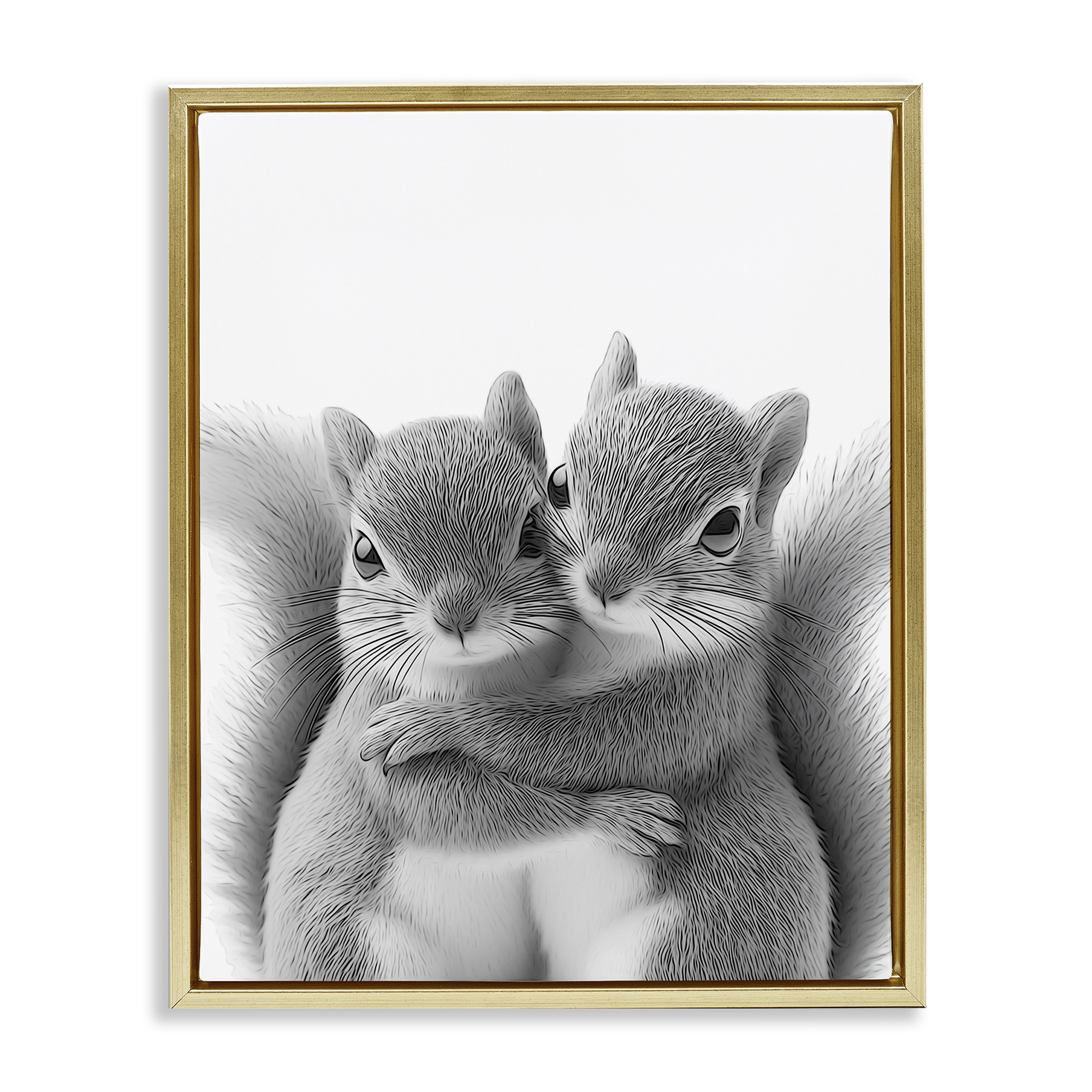 Stupell Industries Hugging Squirrel Pair Animals & Insects Painting ...