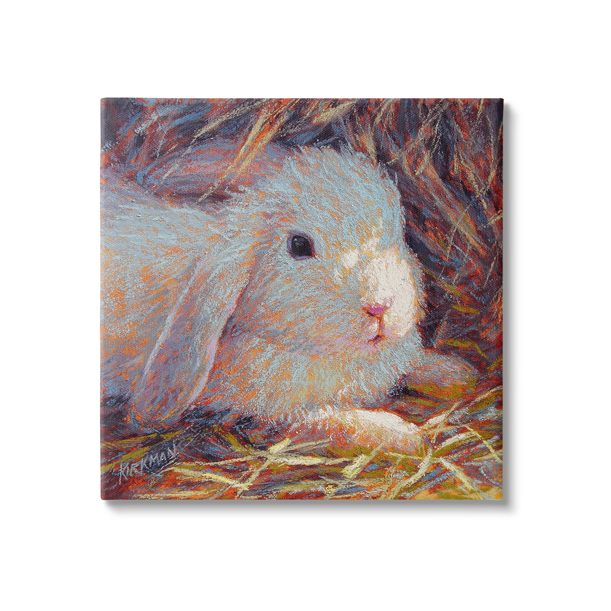 Stupell Impressionist Rabbit Painting - 17 x 17 Canvas Art - Walmart.com