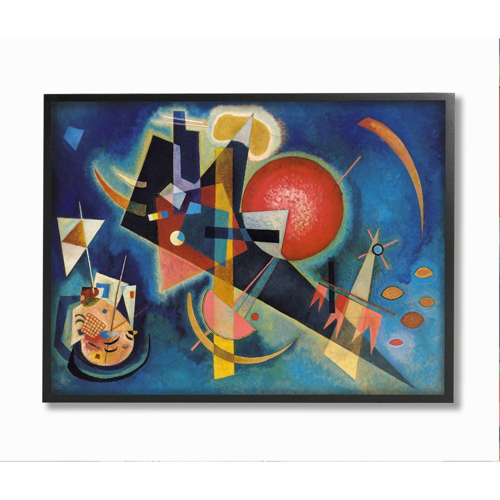 Stupell Industries In Blue Traditional Kandinsky Abstract Shape ...