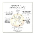Stupell Industries Informative Sand Dollar Learning Chart Nautical ...