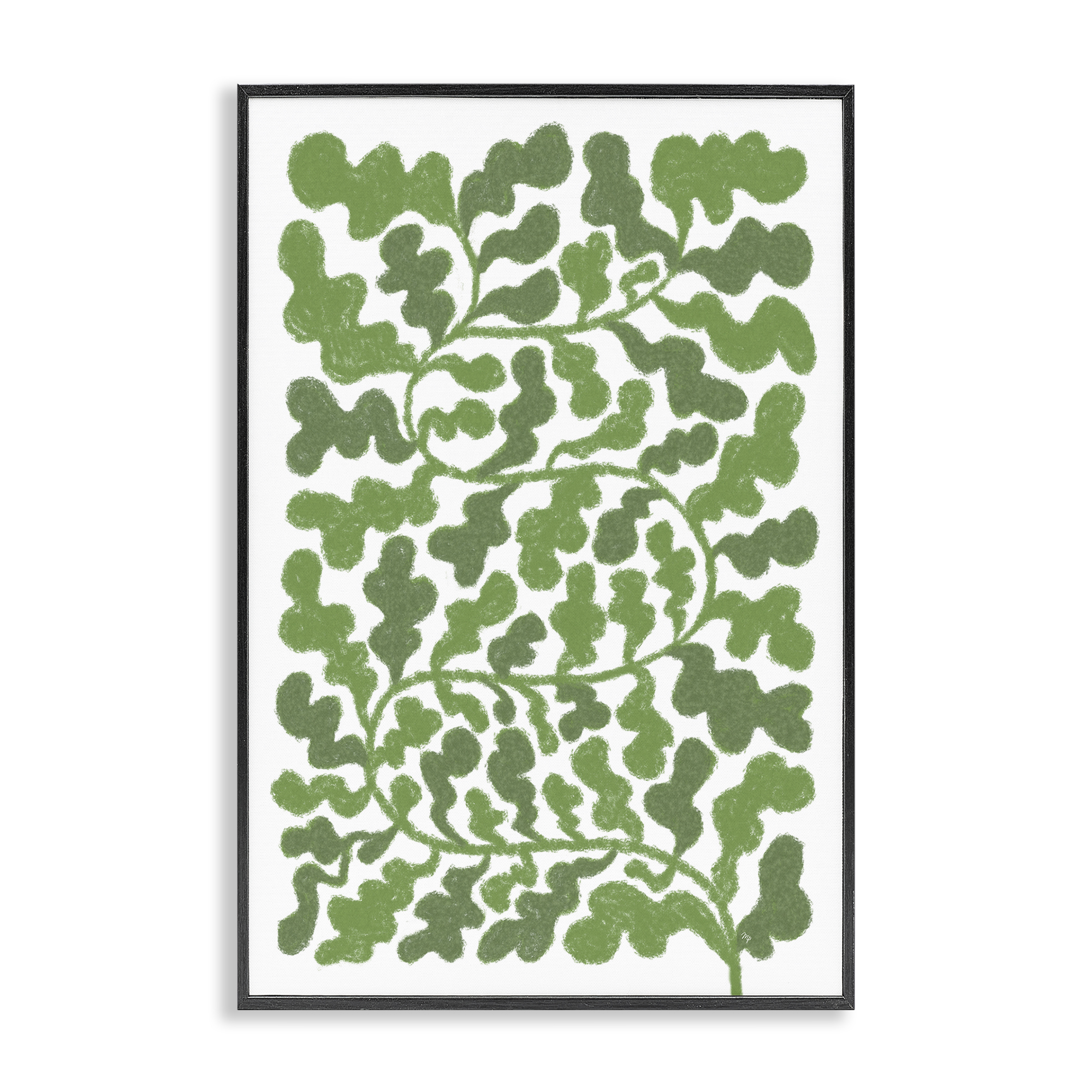 Stupell Industries Intricate Green Vine Pattern Floral & Botanical ...