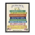 Stupell Industries Italian Kitchen Cook Books Black Framed Floater ...