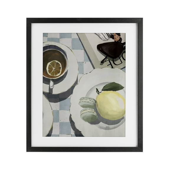 Stupell Industries Italian Morning Coffee Tabletop Black Framed Print ...