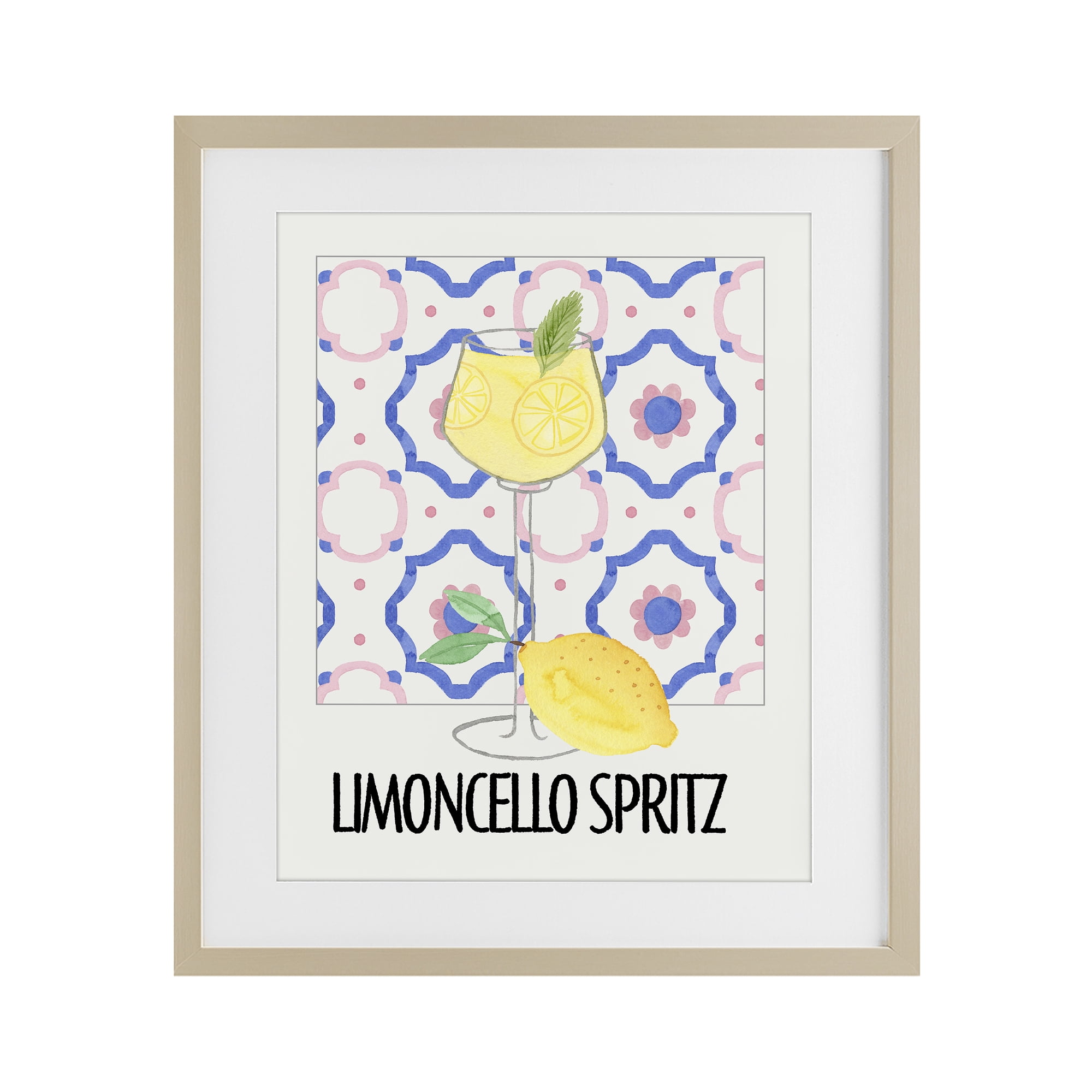Stupell Industries Italy Spritz on My Mind Birch Framed Print Under ...