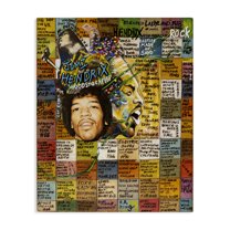 Stupell Industries Stevie Ray Vaughan Collage People Drawing Wrapped ...