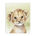 Stupell Industries Jungle Friends Baby Lion Canvas Wall Art, design by ...