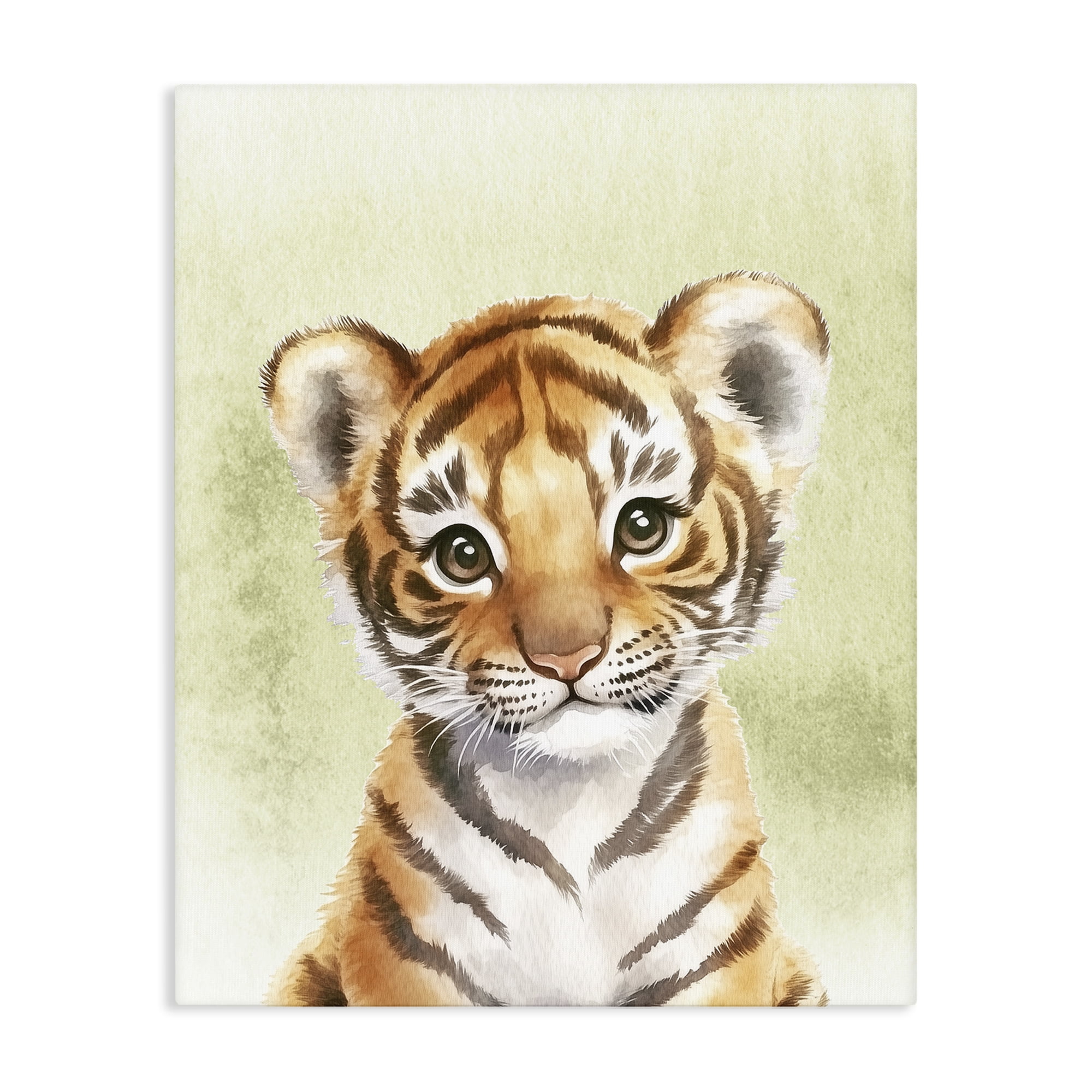 Stupell Industries Jungle Friends Baby Tiger Canvas Wall Art, design by ...