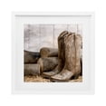 Stupell Industries Kick Off Your Boots White Framed Print Under Glass ...