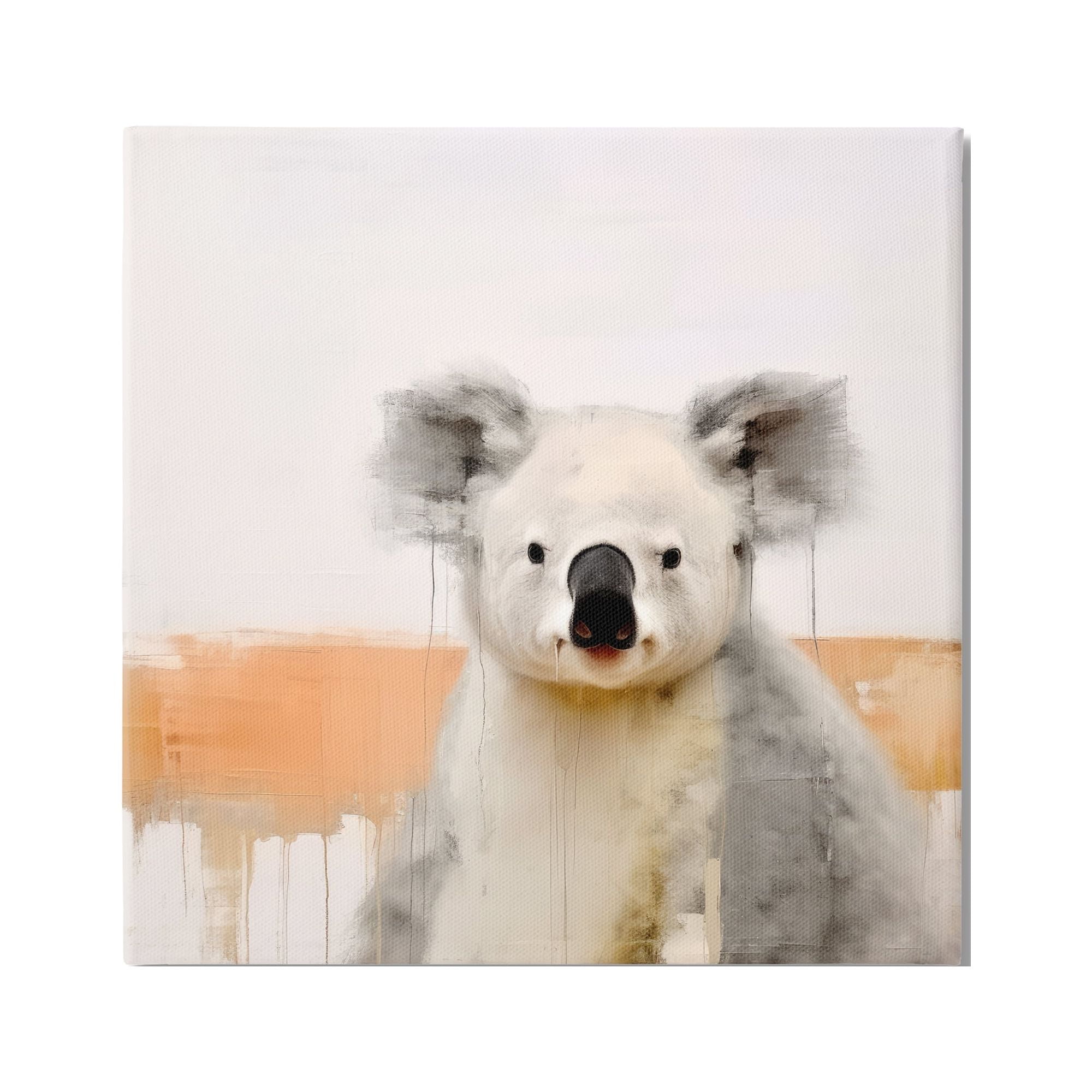 Stupell Industries Koala with Modern Drip Animals & Insects Painting ...