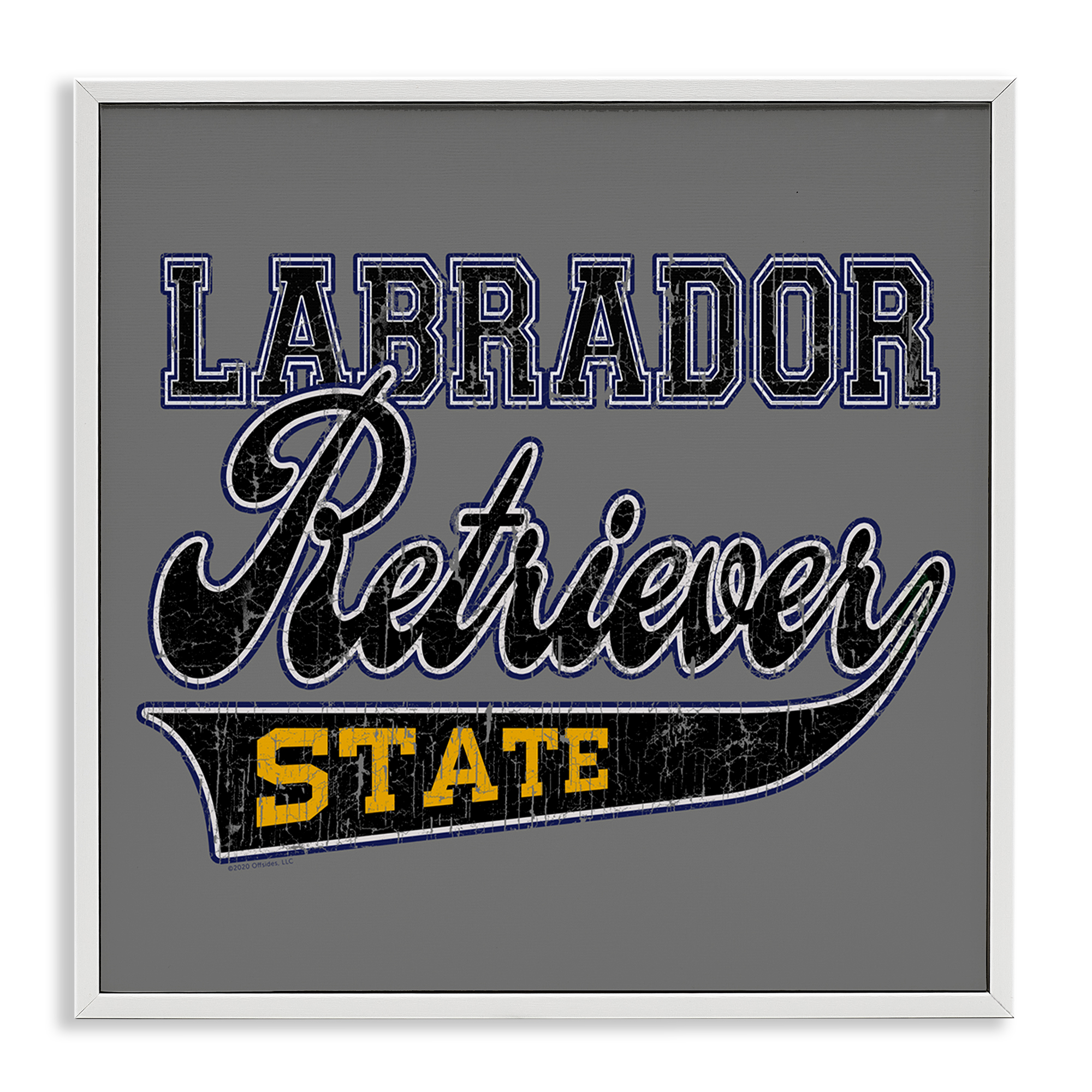 Stupell Industries Labrador Retriever State Novelty & Humor Painting ...