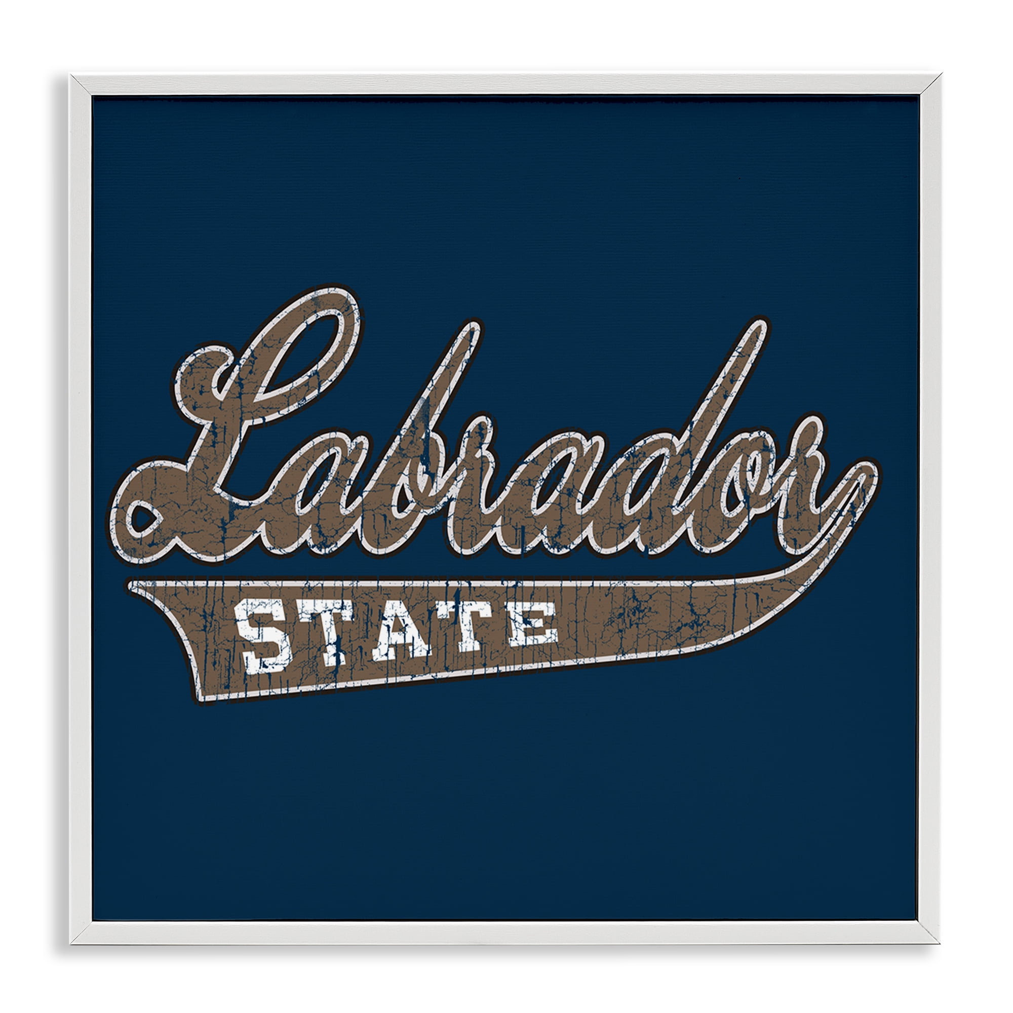 Stupell Industries Labrador State Varsity Novelty & Humor Painting ...