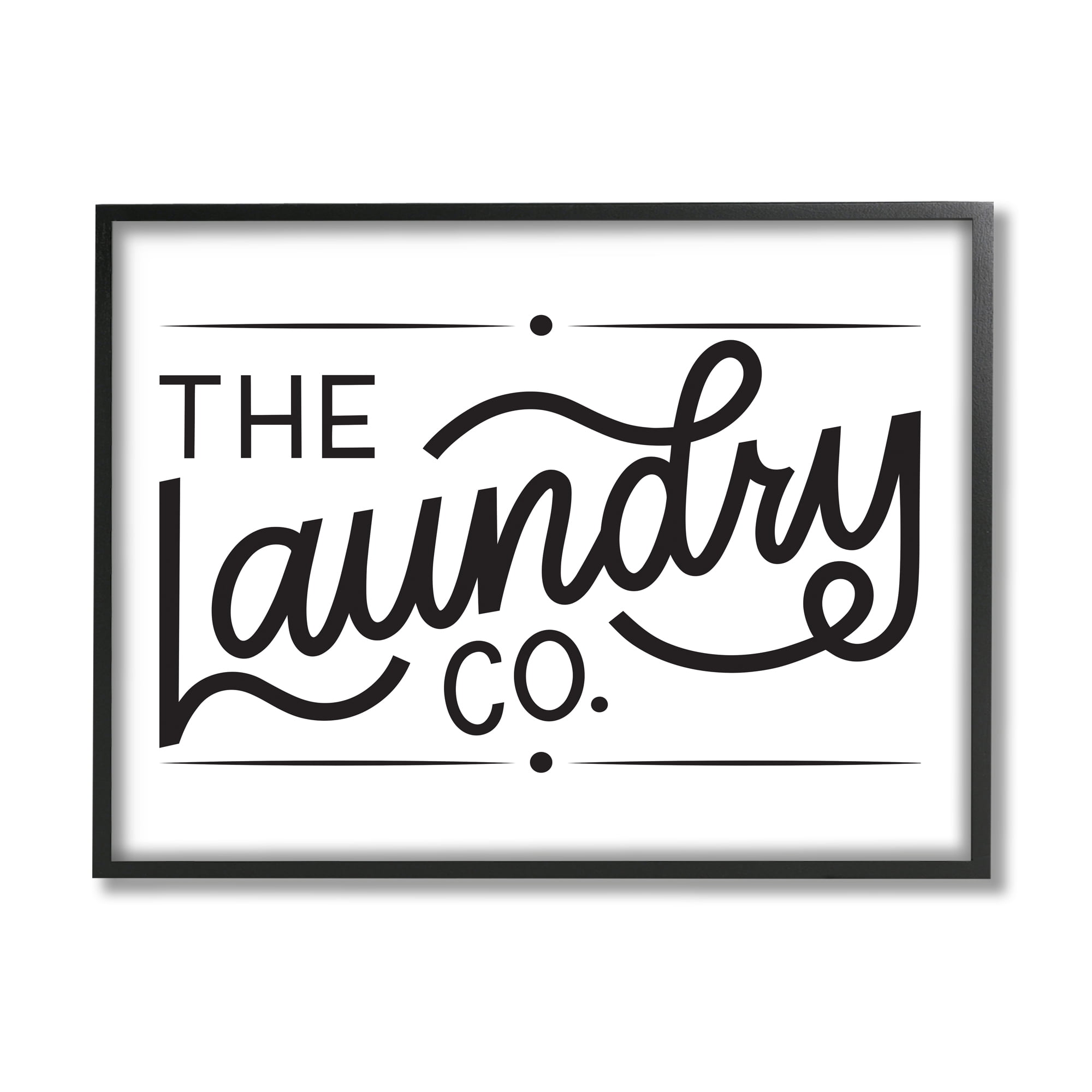 Stupell Industries Laundry Co. Bold Cursive Typography Sign,14 x 11, Design by Jalynn Heerdt ...