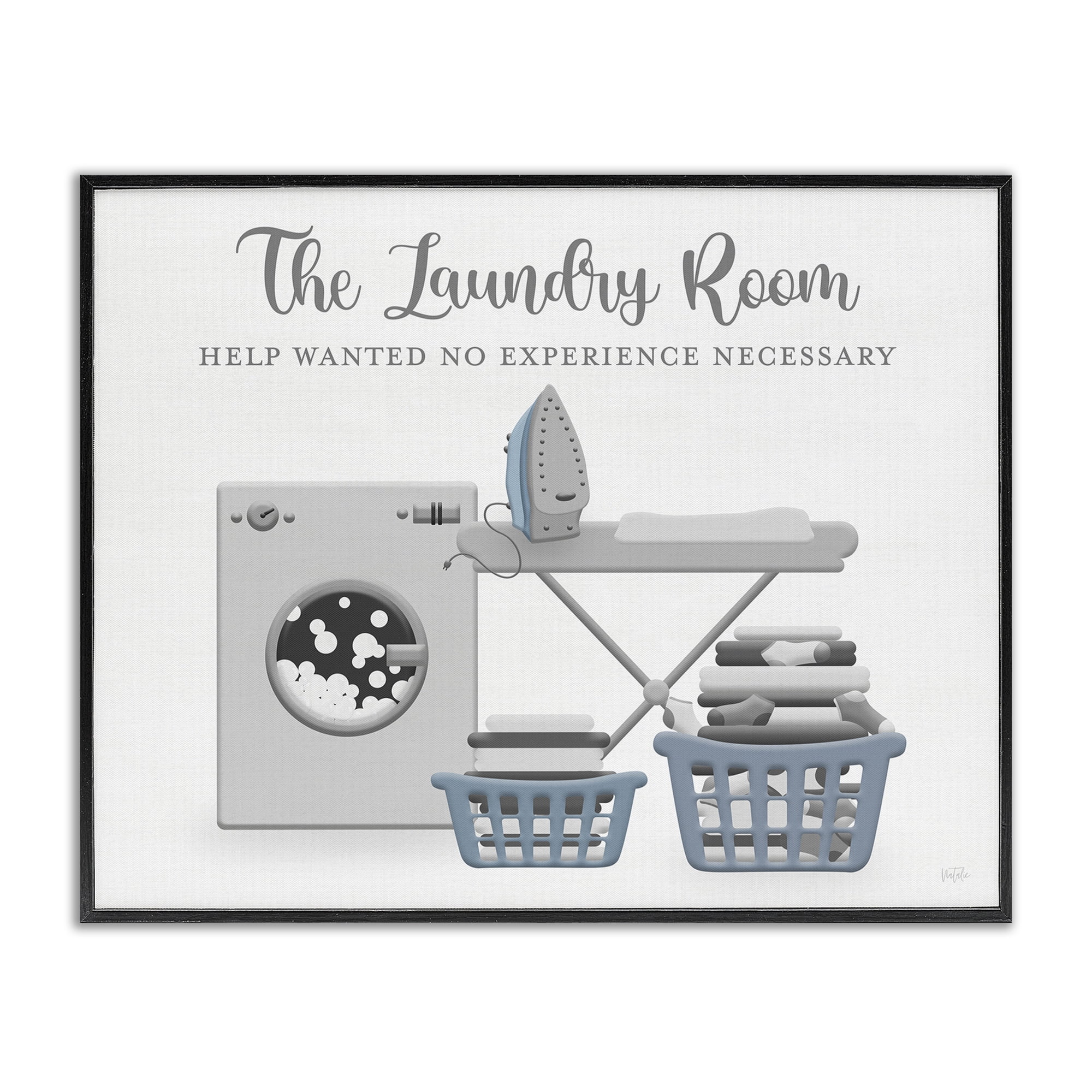 Stupell Industries Laundry Help Wanted Phrase Quotes and Sayings ...