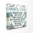 Stupell Industries Laundry Rules Bathroom Wood Textured Word Design ...