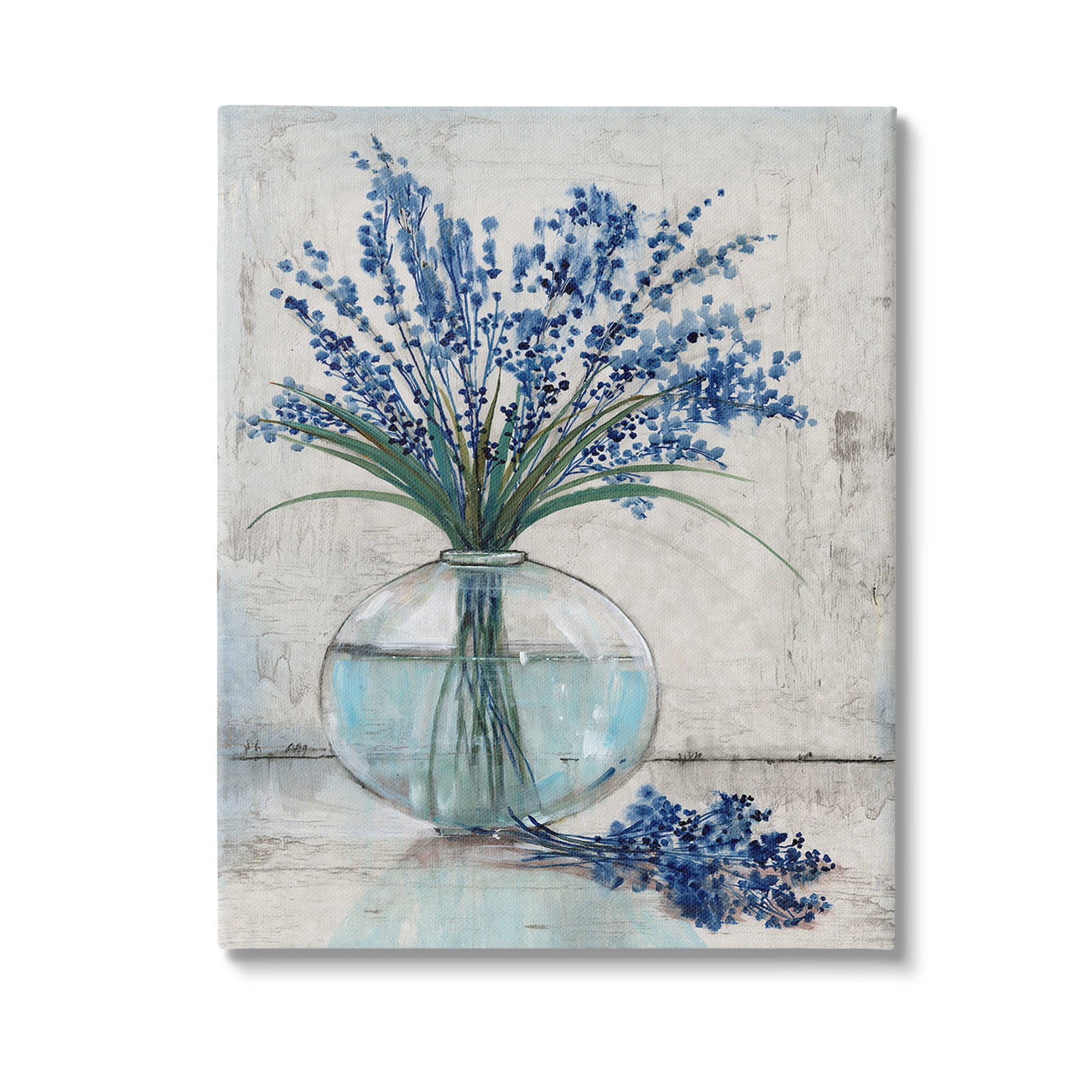 Stupell Industries Lavender Sprigs in Vase Botanical & Floral Painting ...