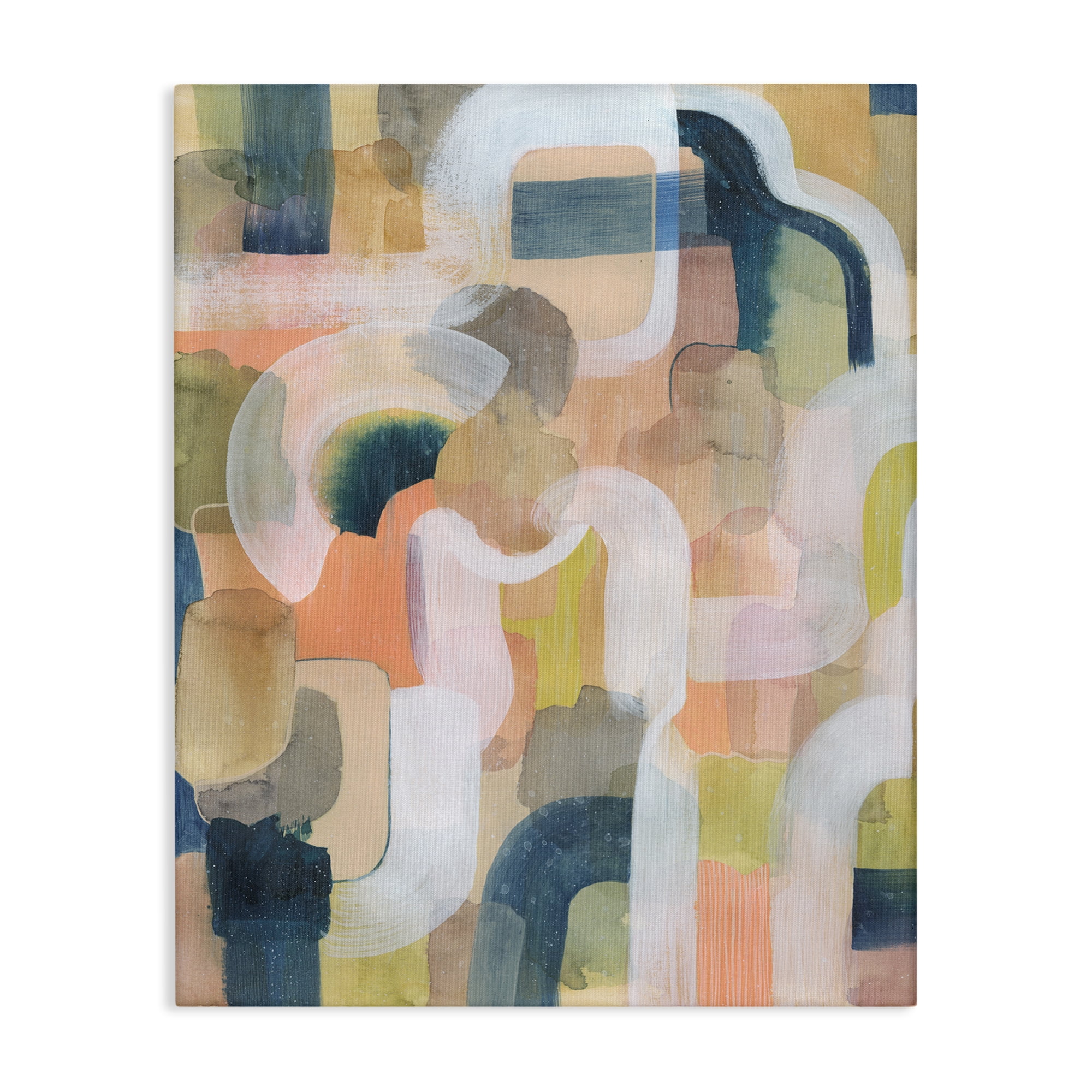 Stupell Industries Layered Curved Arches Abstract Painting Wrapped ...