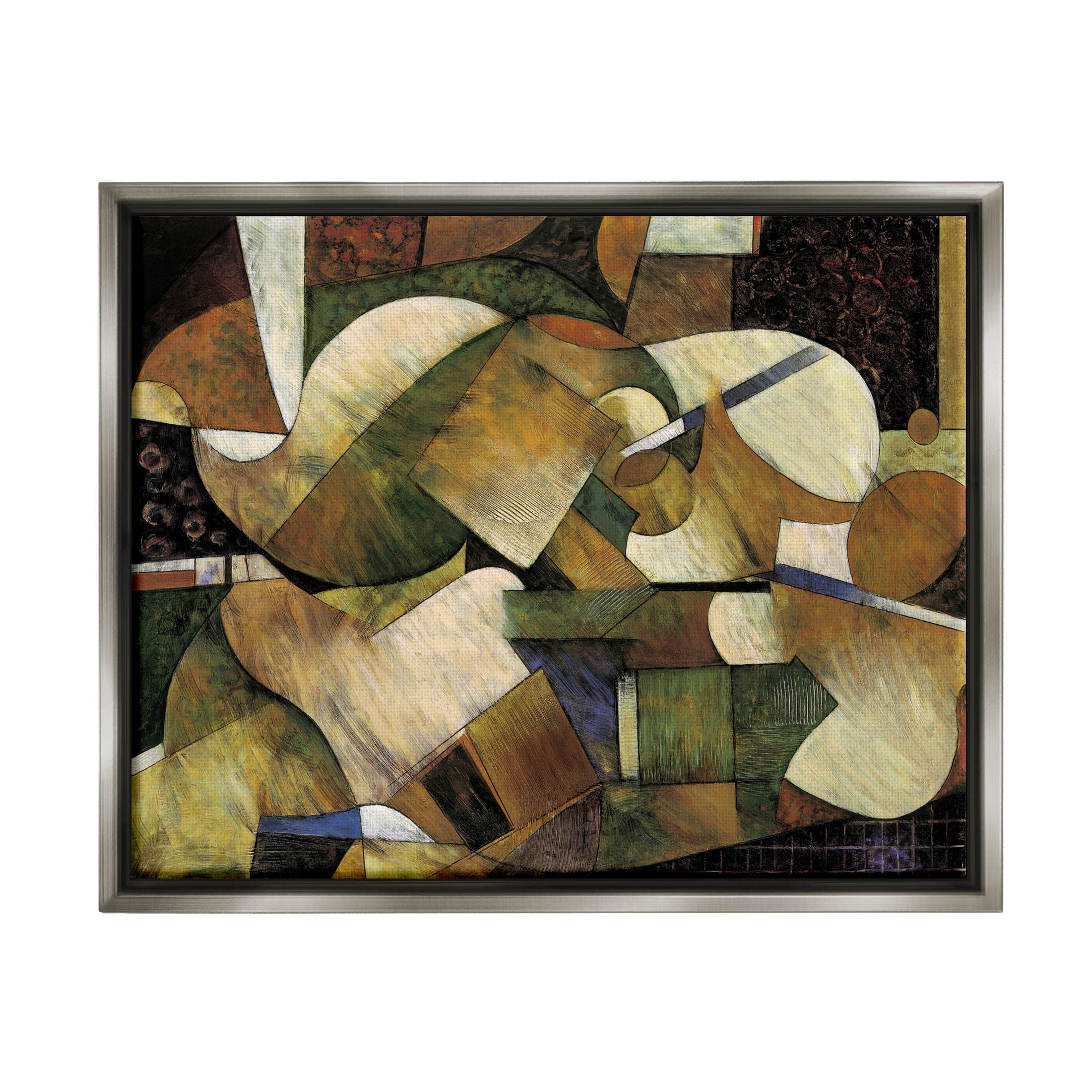 Stupell Industries Layered Shapes Cubism Arrangement Painting Luster ...