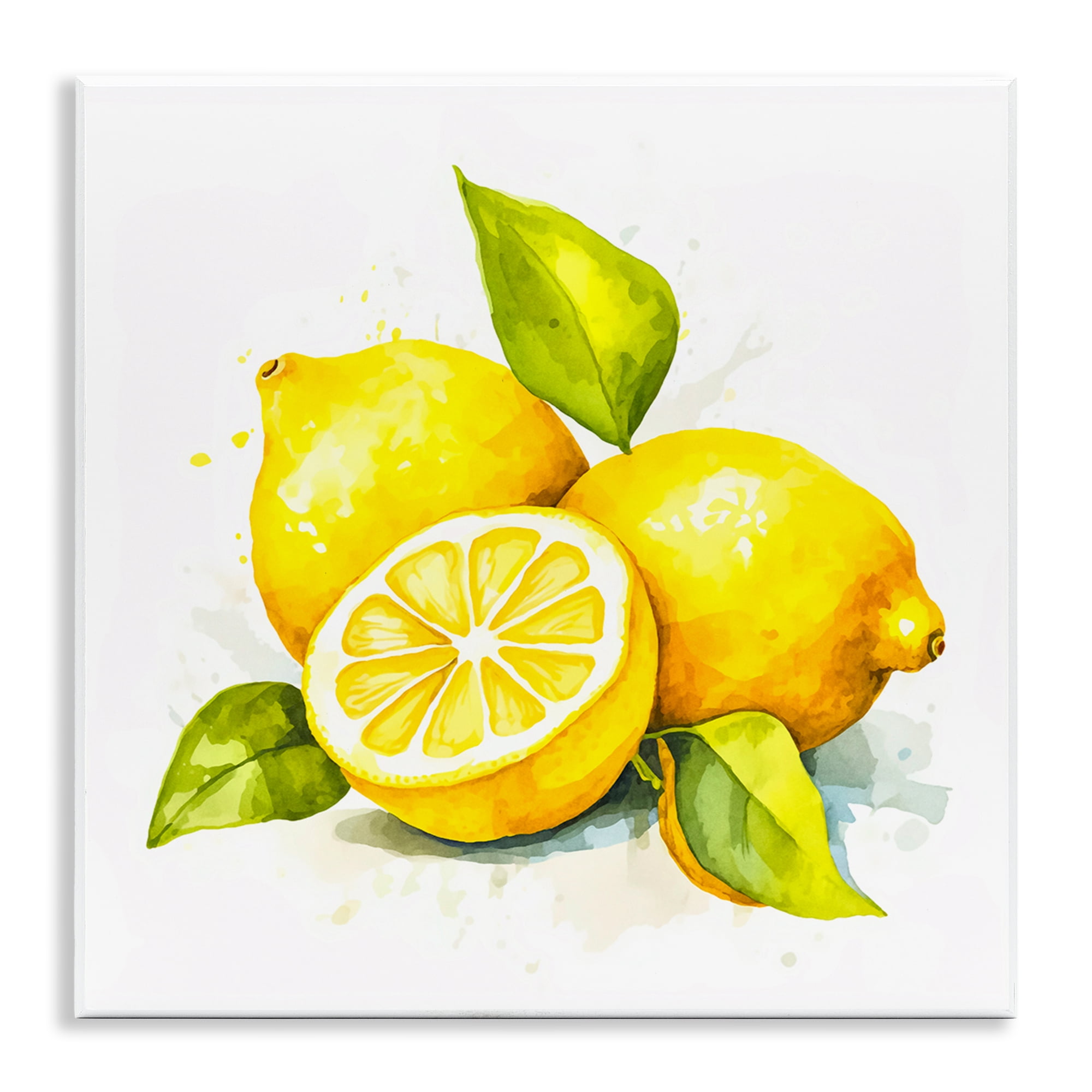 Stupell Industries Lemon Harvest Fruits Food & Beverage Painting ... Stupell Industries Lemon Harvest Fruits Food & Beverage Painting ...